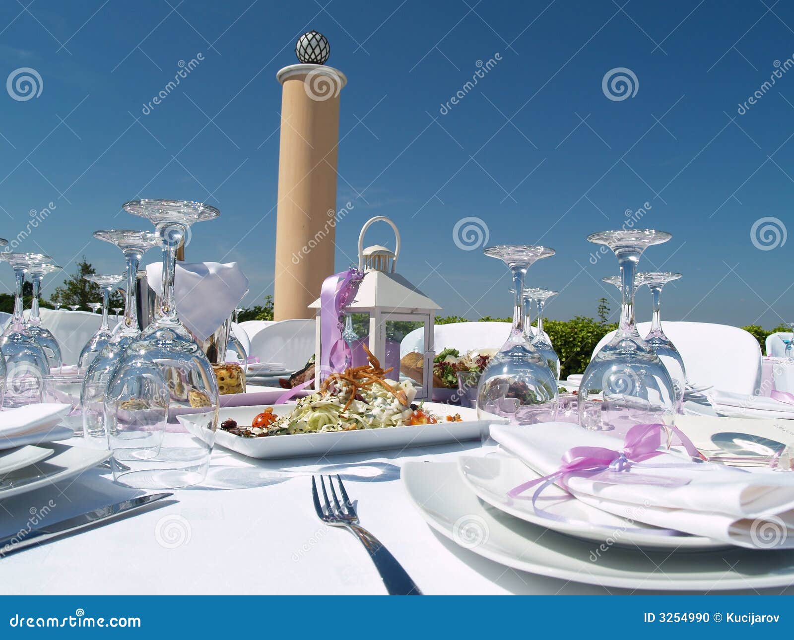 Elegant Outdoor Dining Setup In Saudi Arabia Stock Image ...