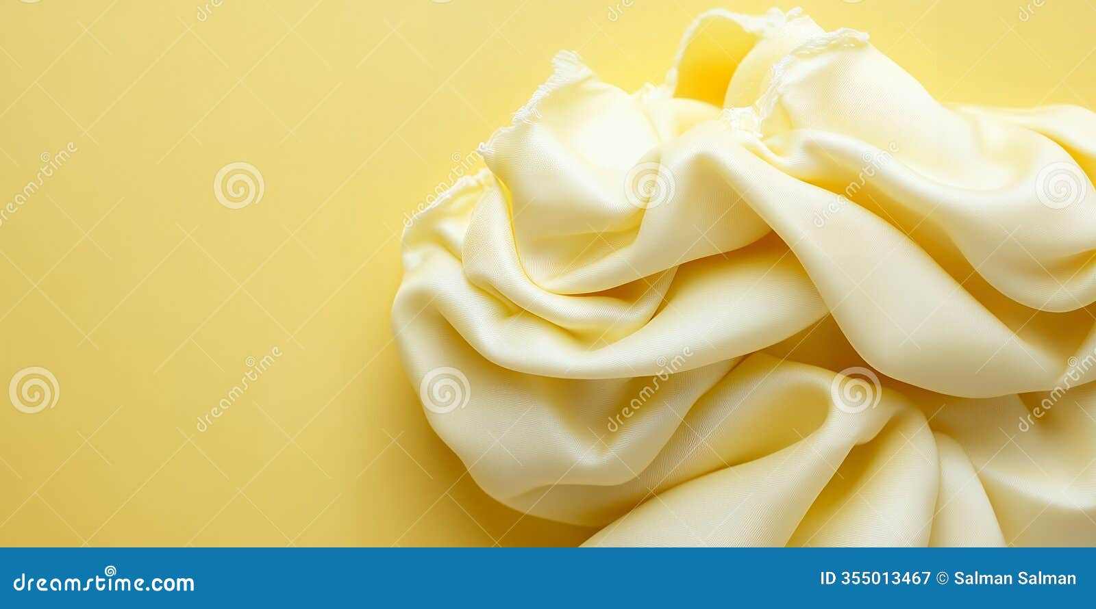 Elegant Pale Yellow Silk Fabric Drape Soft Texture Luxury Textile ...