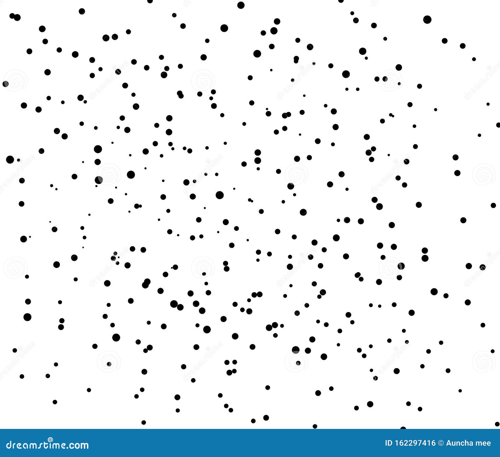 Elegant Pattern with Black Polka Dots of Small and Large Scale ...