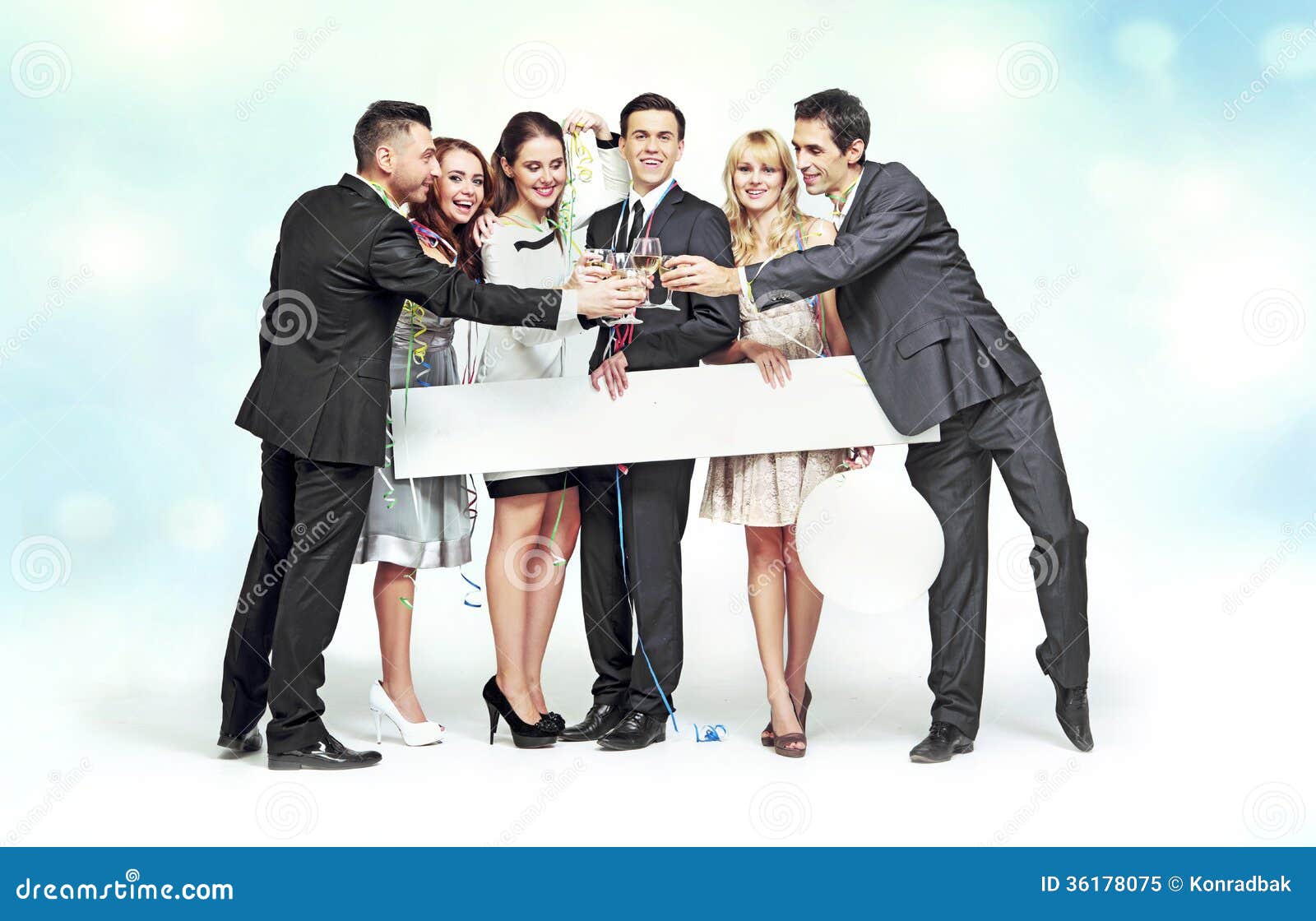 Elegant People Drinking a Champagne Stock Image - Image of handsome ...