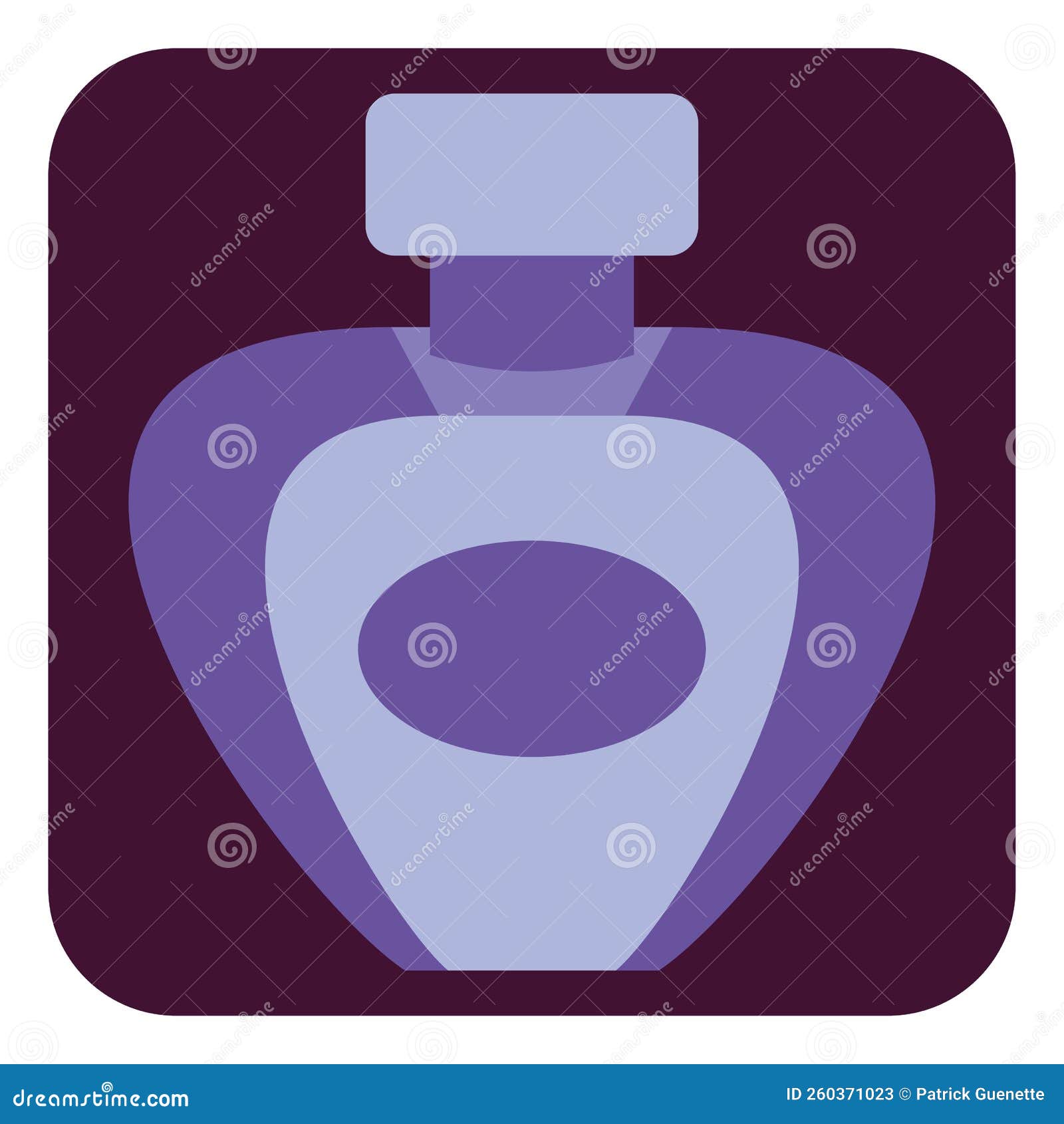 Elegant perfume, icon stock vector. Illustration of concept - 260371023