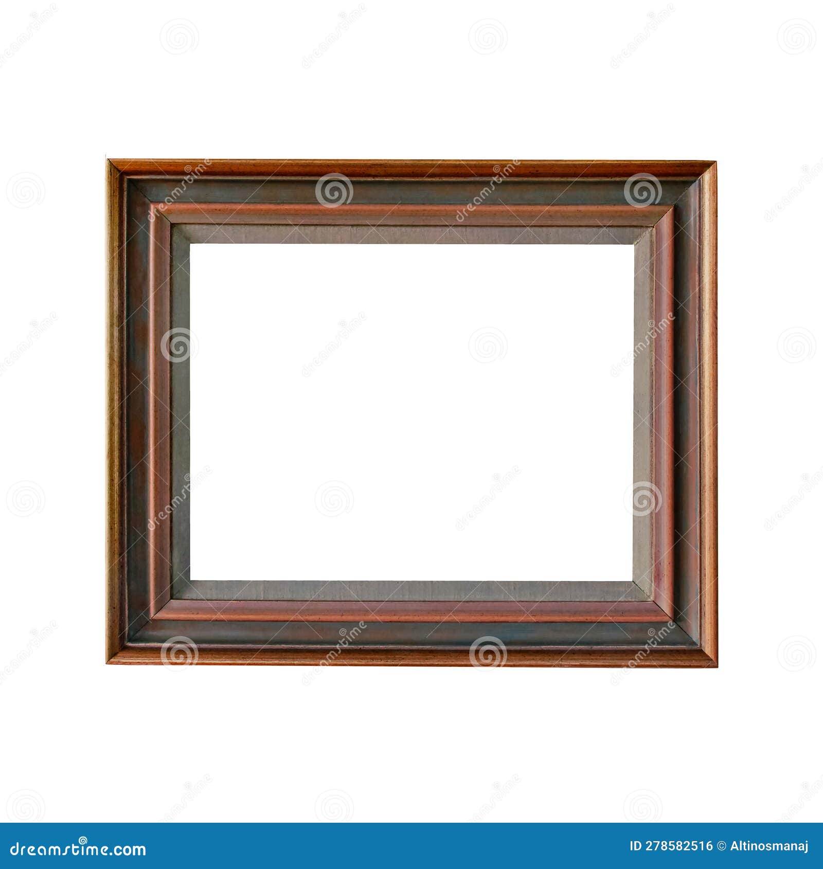 Elegant Photo Frame Wood Rectangle Inner Outer Medium Size Reddish ...