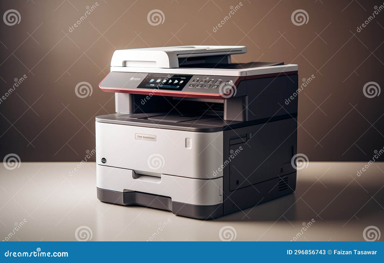 Elegant Photocopier Machine on a Pure White Surface -Generative Ai ...