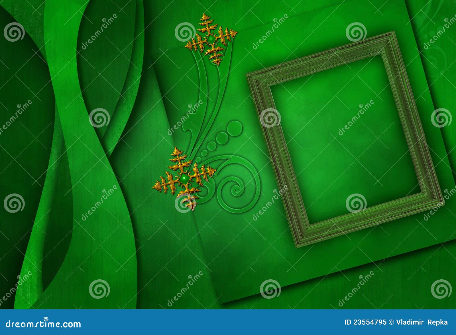 Elegant Photoframe with Metallic Snowflakes Stock Image - Image of ...