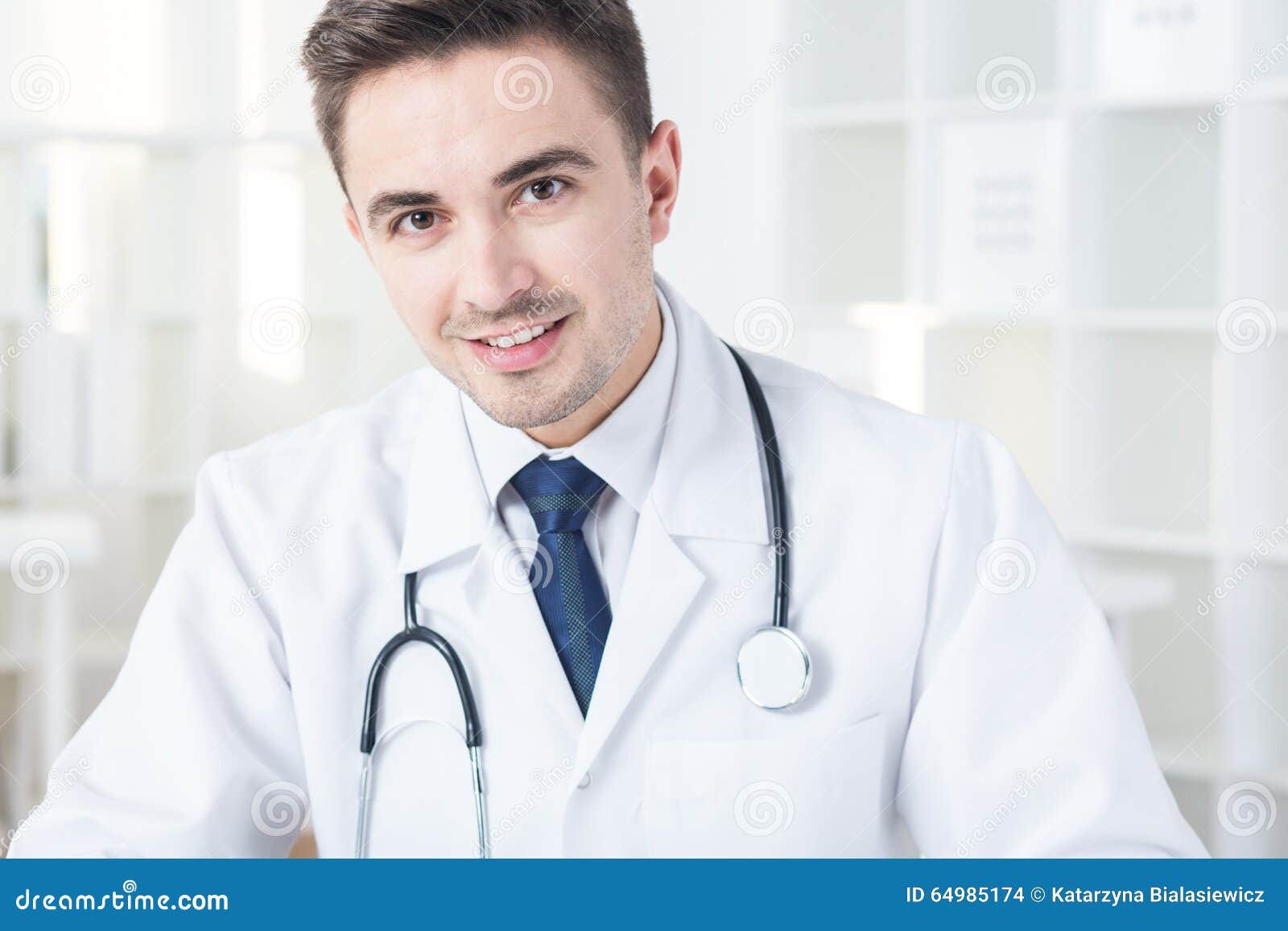 Elegant Physician in Duster Stock Photo - Image of uniform, physician ...