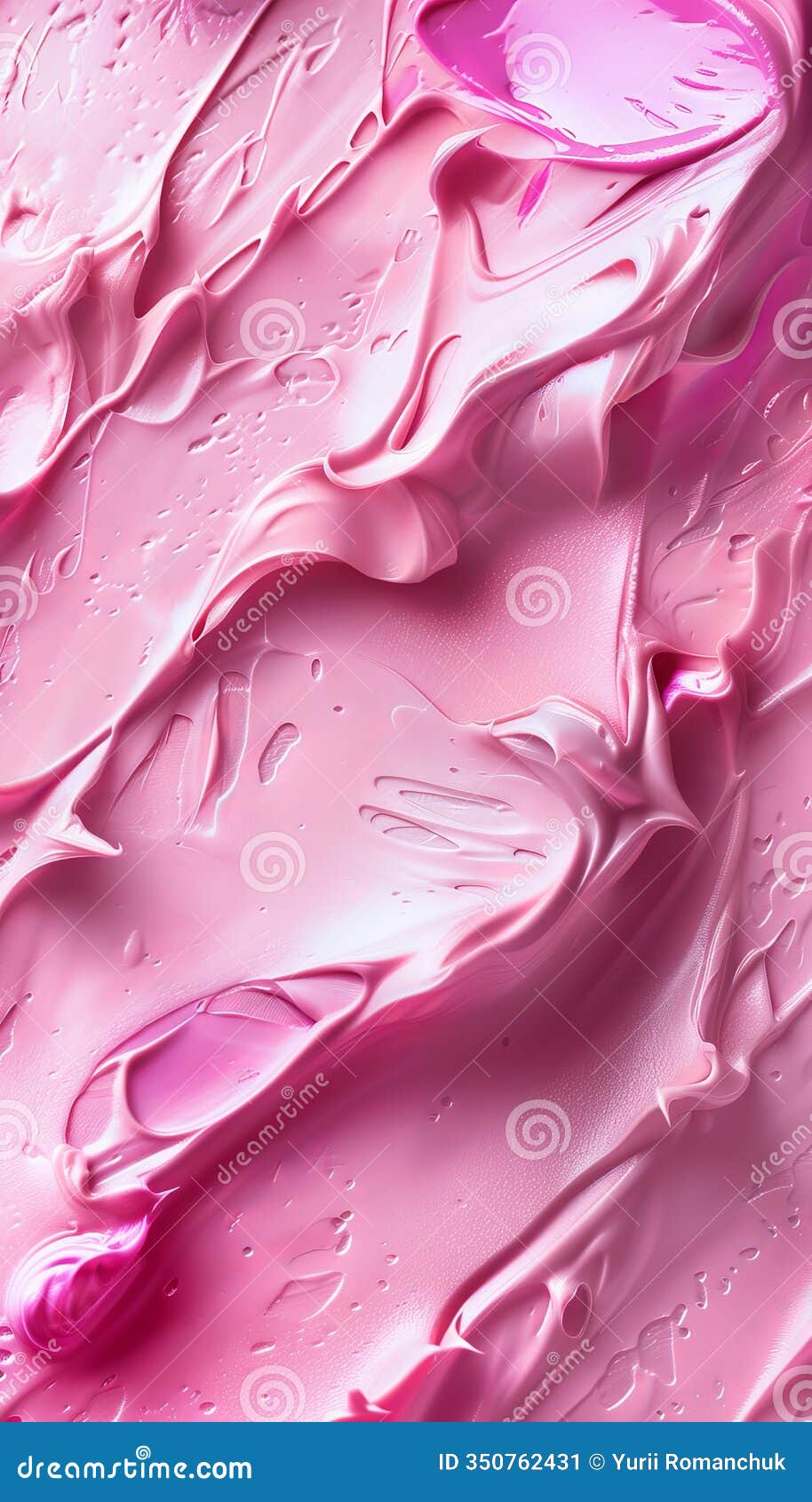 Elegant Pink Lip Cream Swatch Mousse Texture with Dramatic Lighting and ...