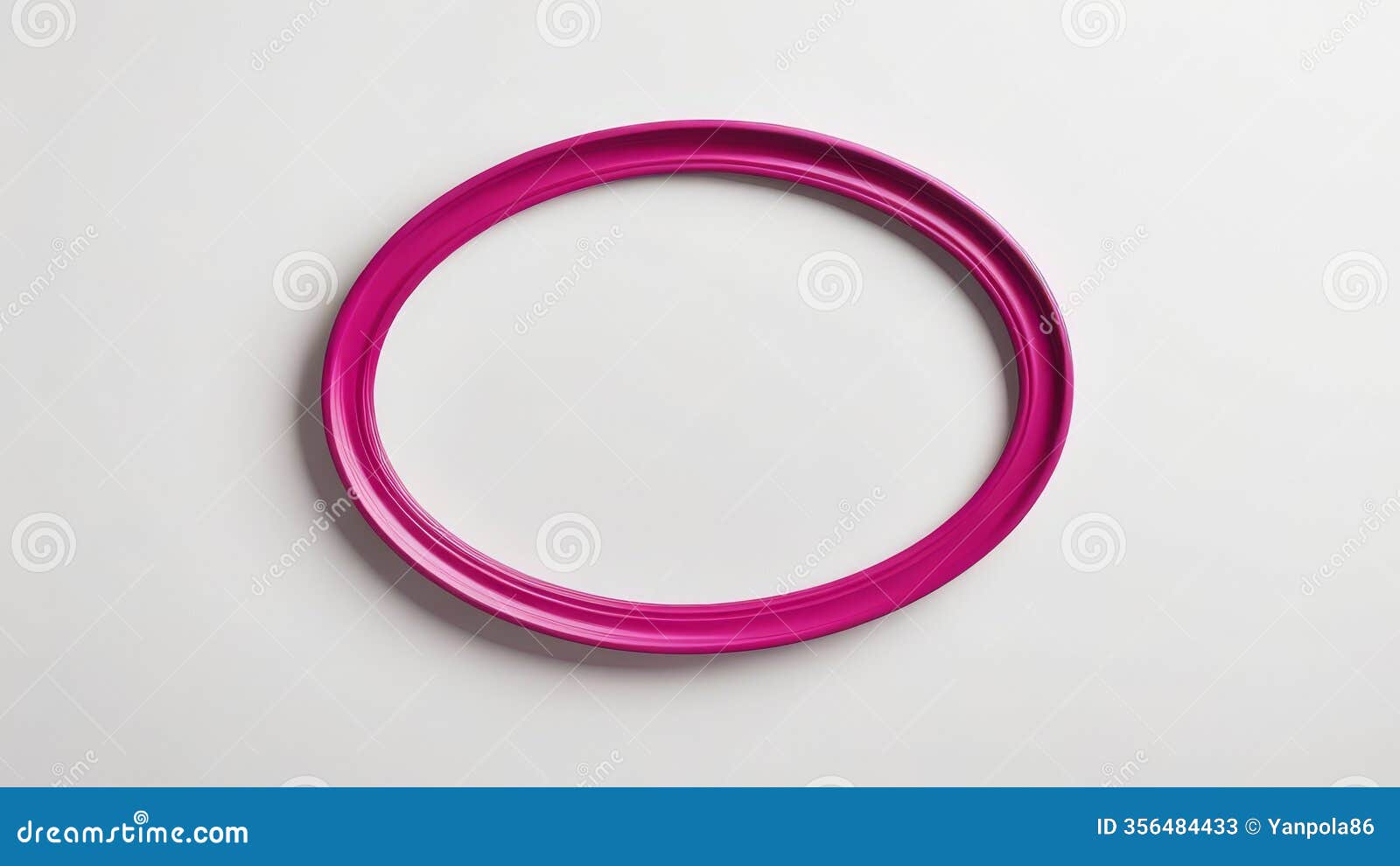 Elegant Pink Oval Frame on a Smooth, Light Background Stock Image ...