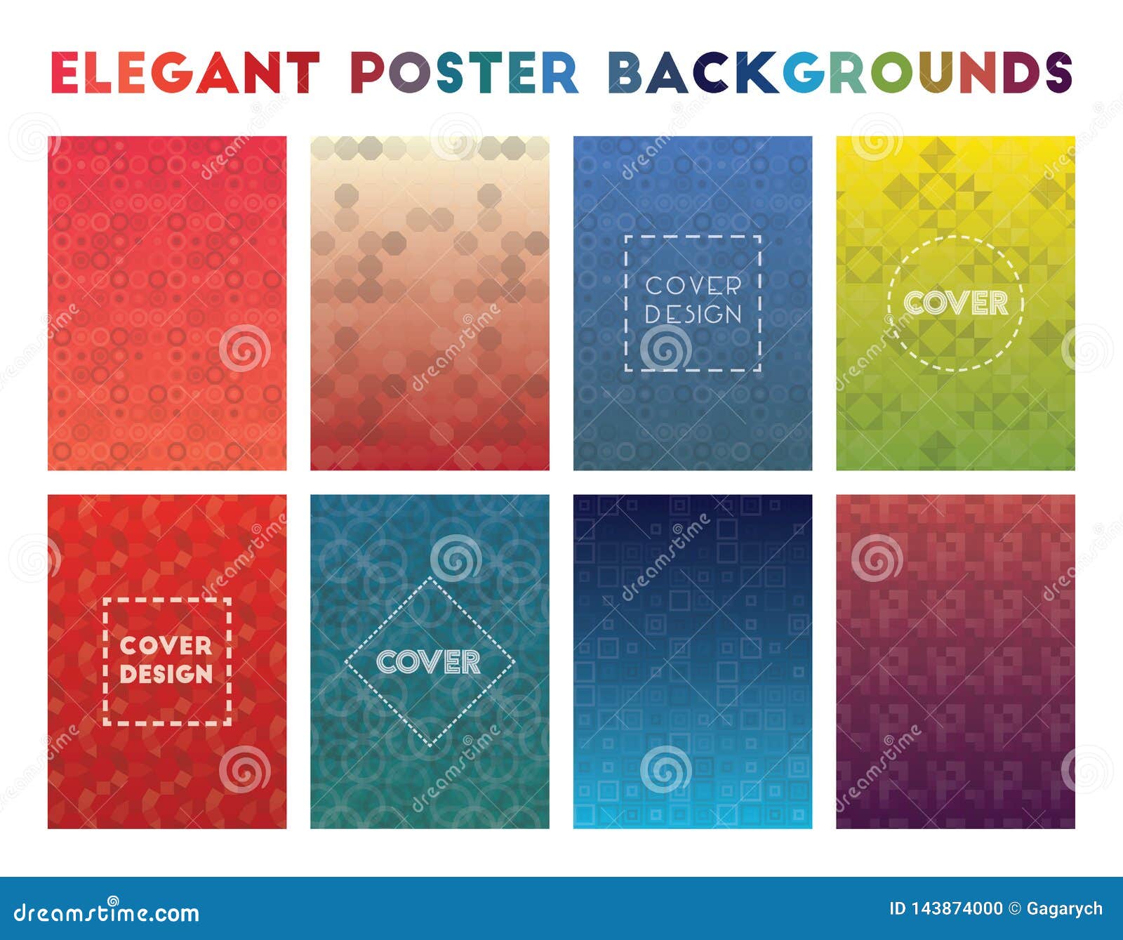 Elegant Poster Backgrounds. Stock Vector - Illustration of back ...