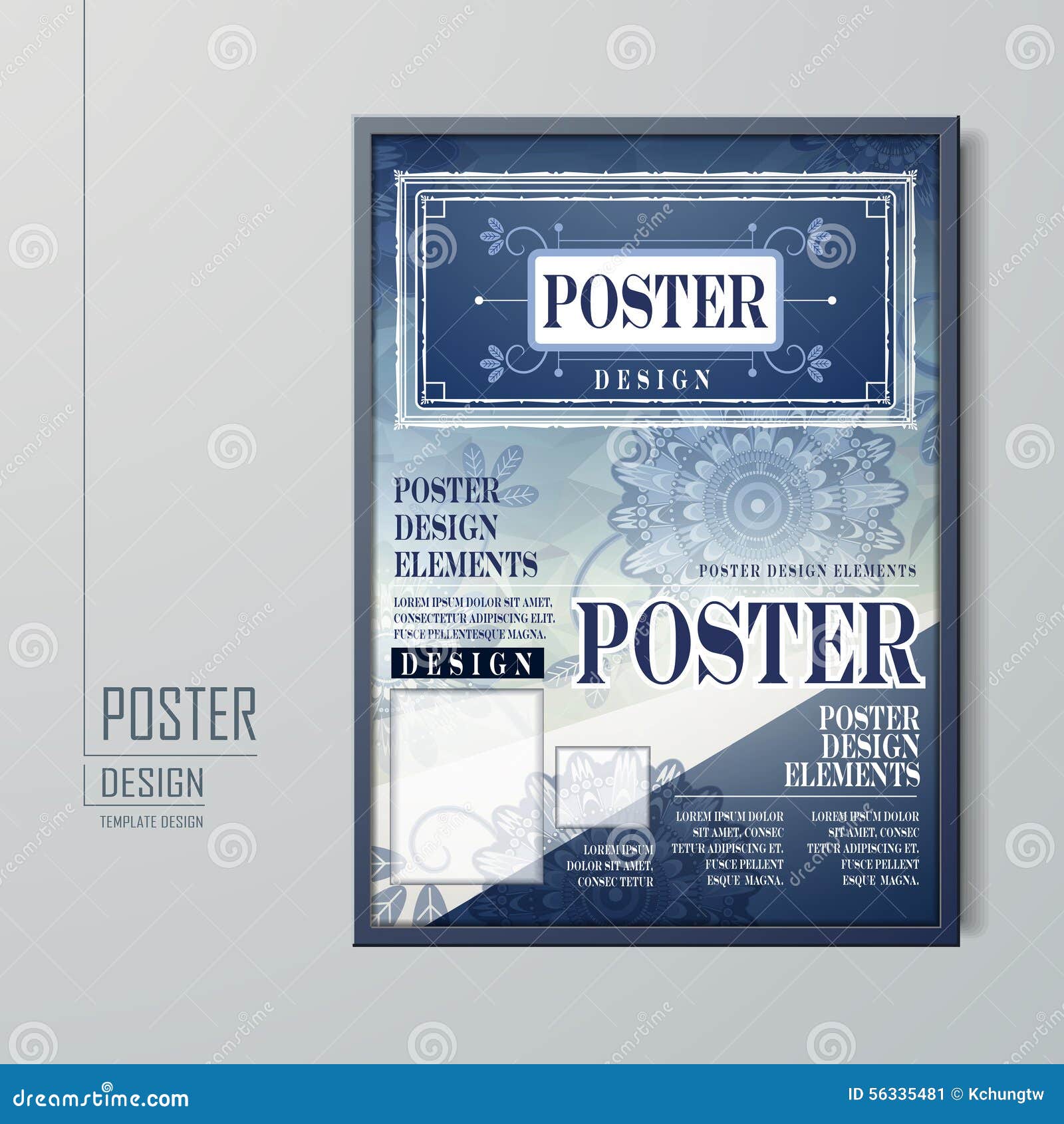 Elegant Poster Template Design Stock Vector - Illustration of commerce ...