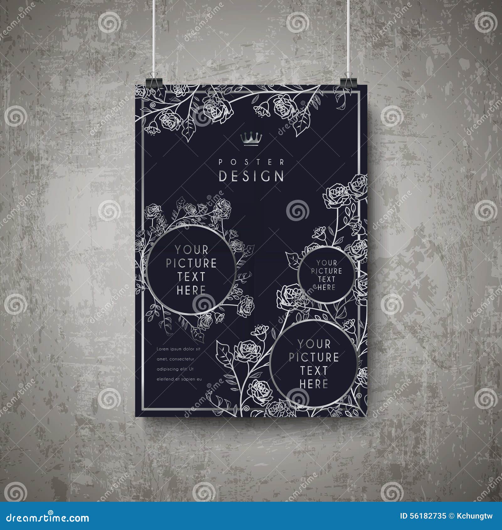 Elegant Poster Template Design Stock Vector - Illustration of company ...