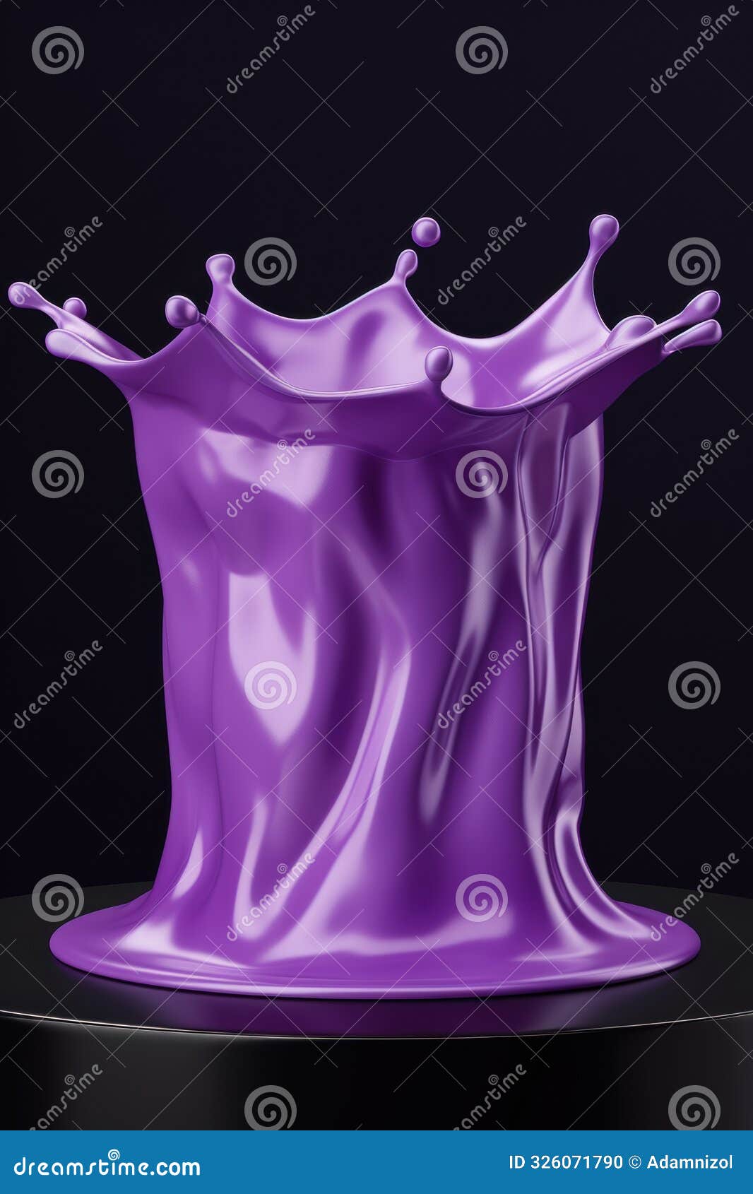Elegant Purple Liquid Splash Stock Illustration - Illustration of ...