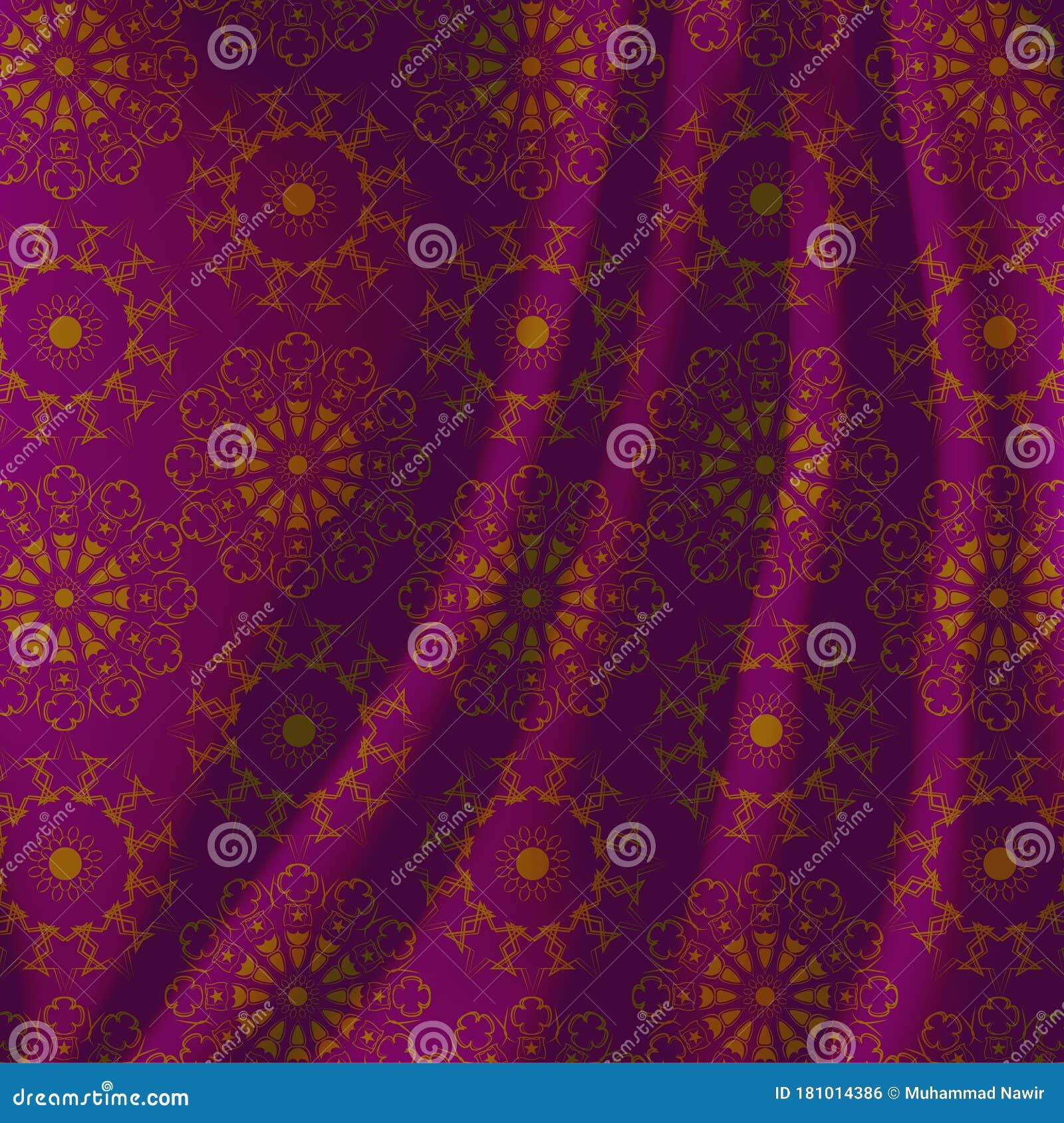 Elegant Purple Mandala Pattern Design Stock Vector - Illustration of ...