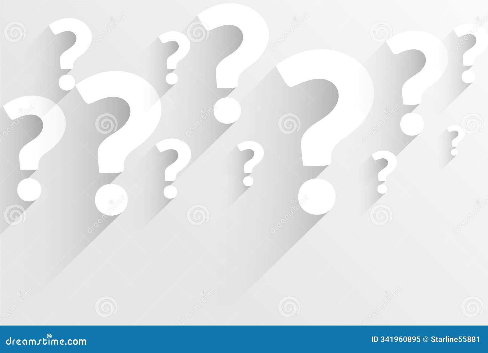Elegant Question Mark Sign Template with Shadow Effect Stock ...