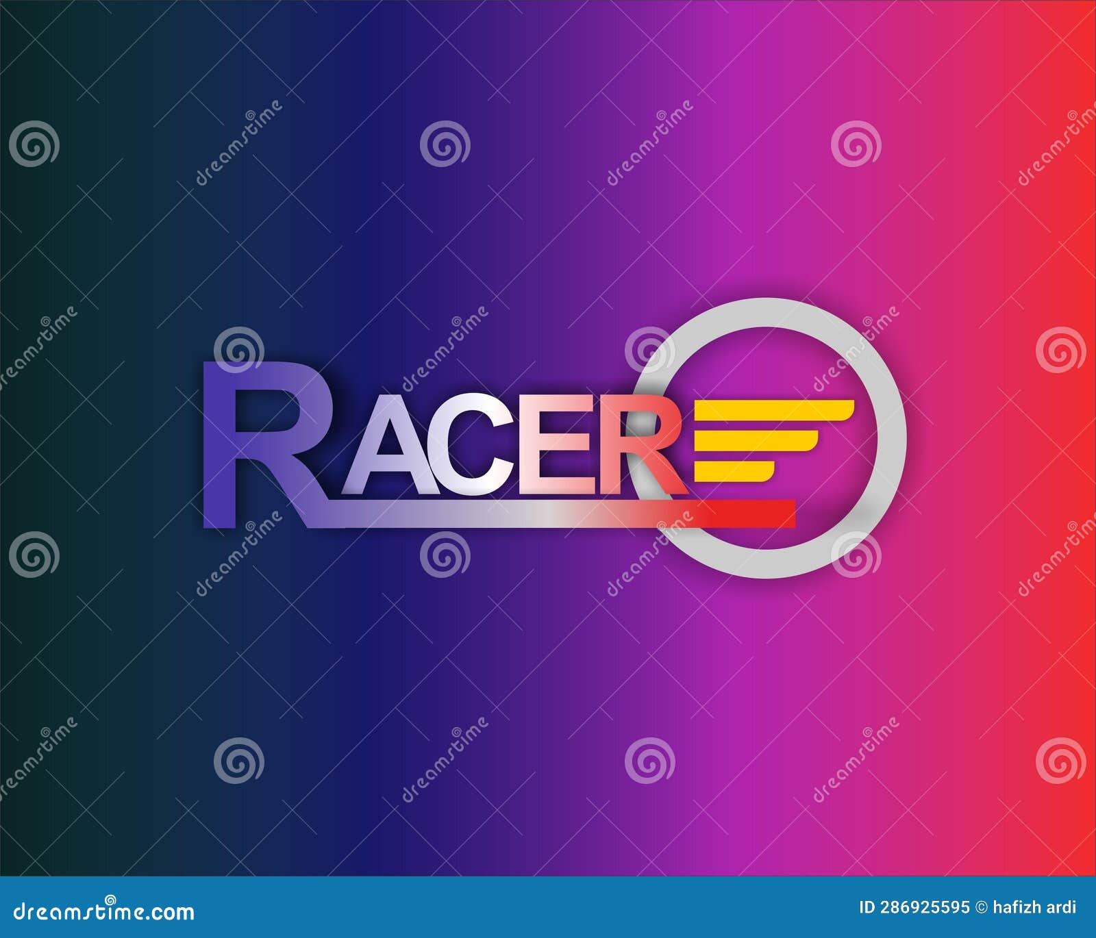 Elegant racer logo vector stock vector. Illustration of bold - 286925595