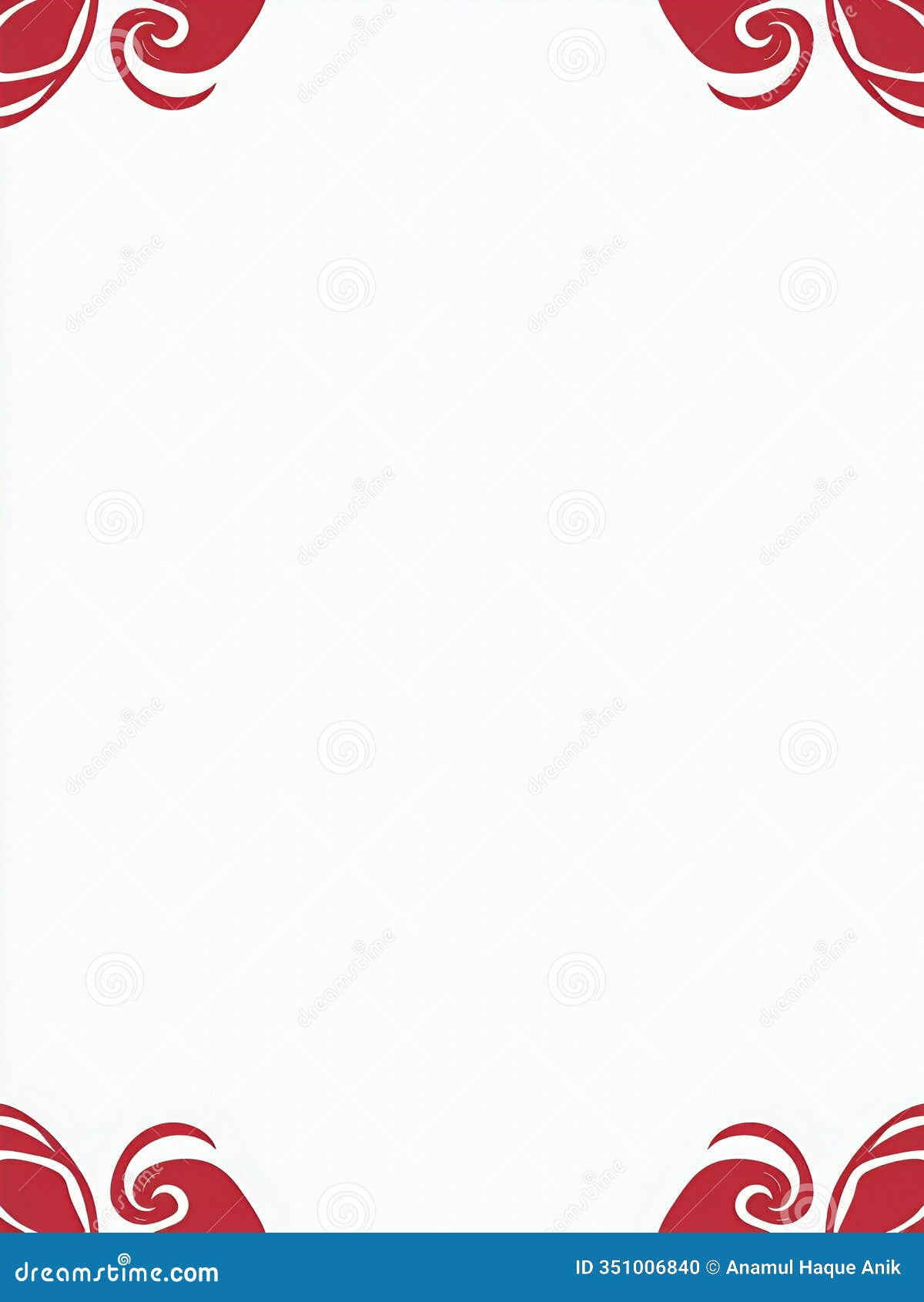 Elegant Borderless Floral Motifs For Save-the-date Cards. Royalty-Free ...