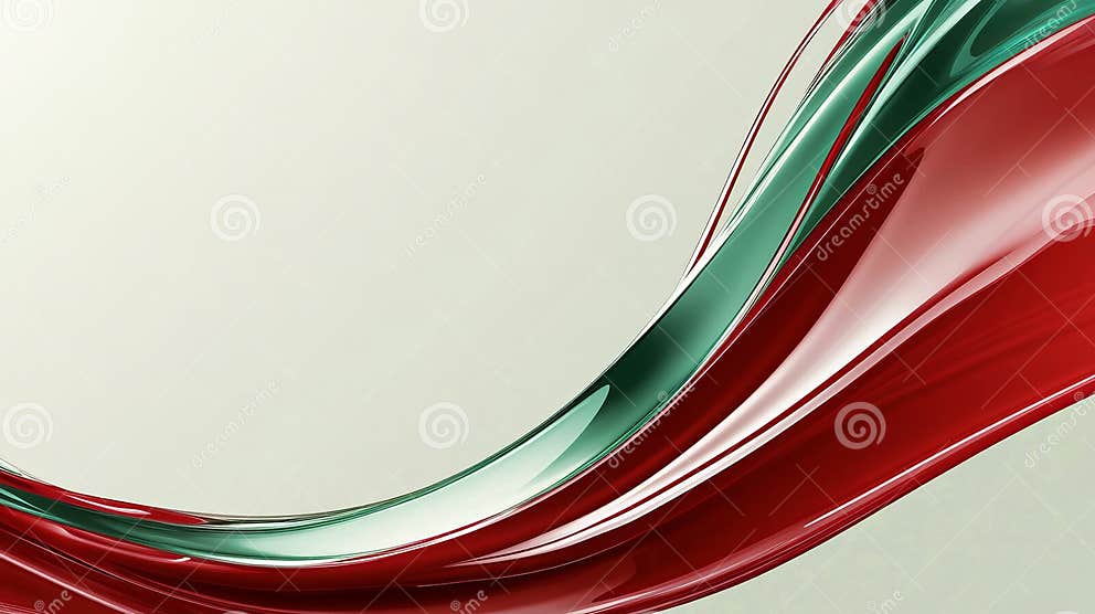 Elegant Red and Green Wave Patterns Design for Abstract Backgrounds and ...