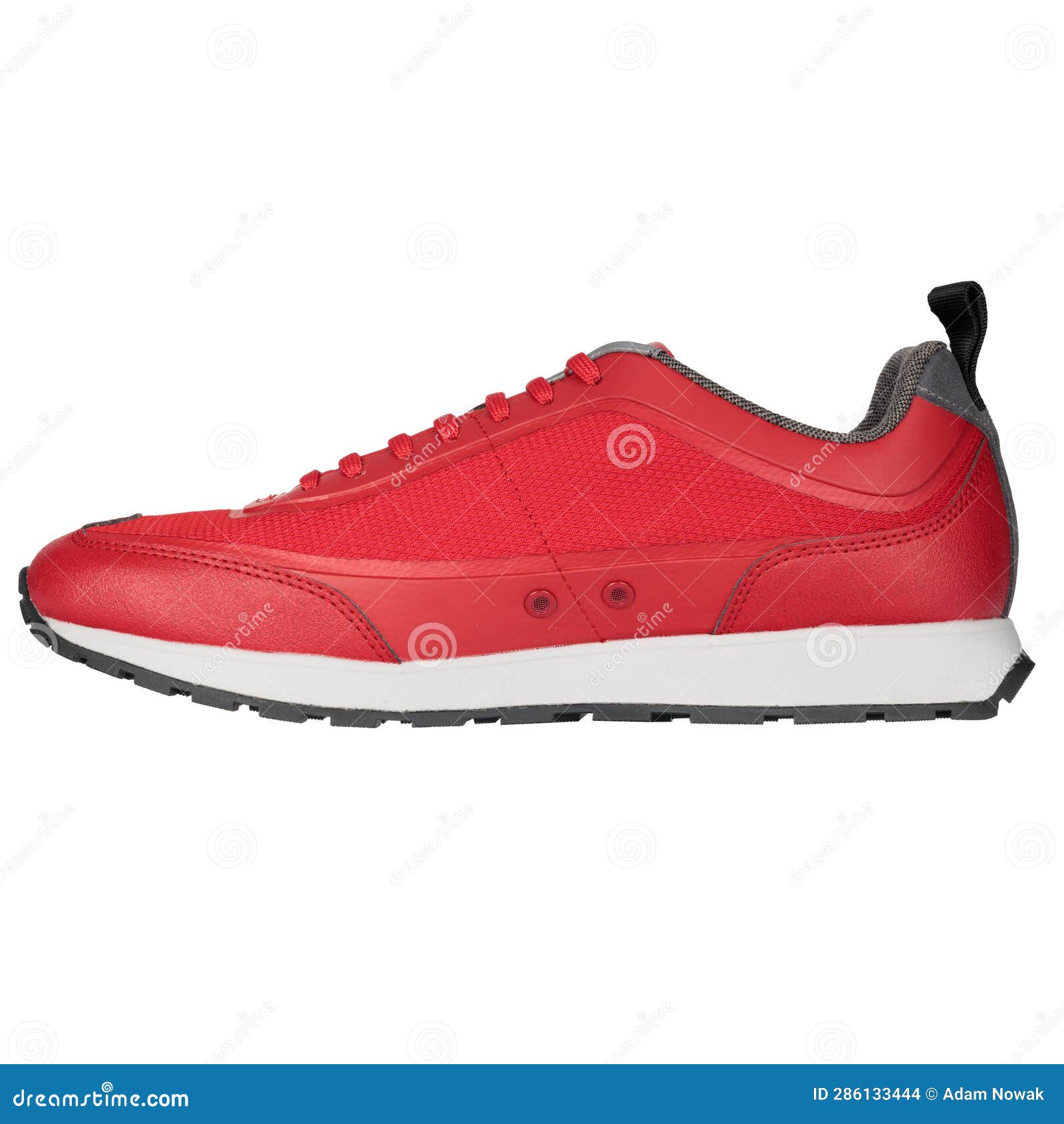 Elegant Red Leather Shoes stock photo. Image of sneakers - 286133444