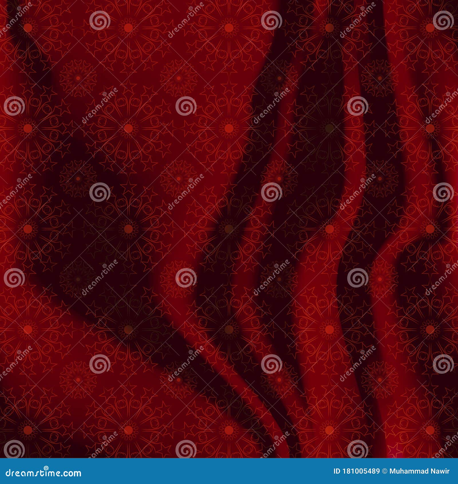 Elegant Red Mandala Pattern Design Stock Vector - Illustration of ...