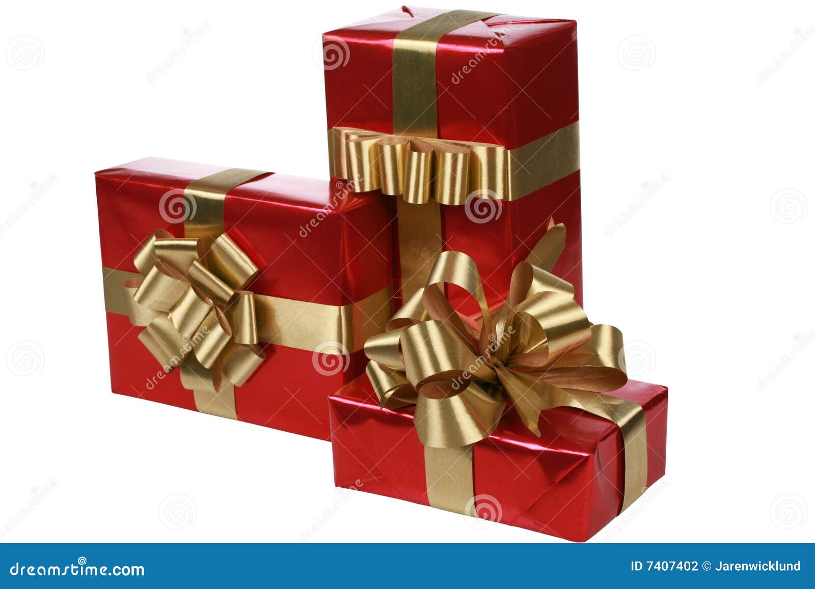 Elegant red presents stock photo. Image of ribbons, wrapping - 7407402