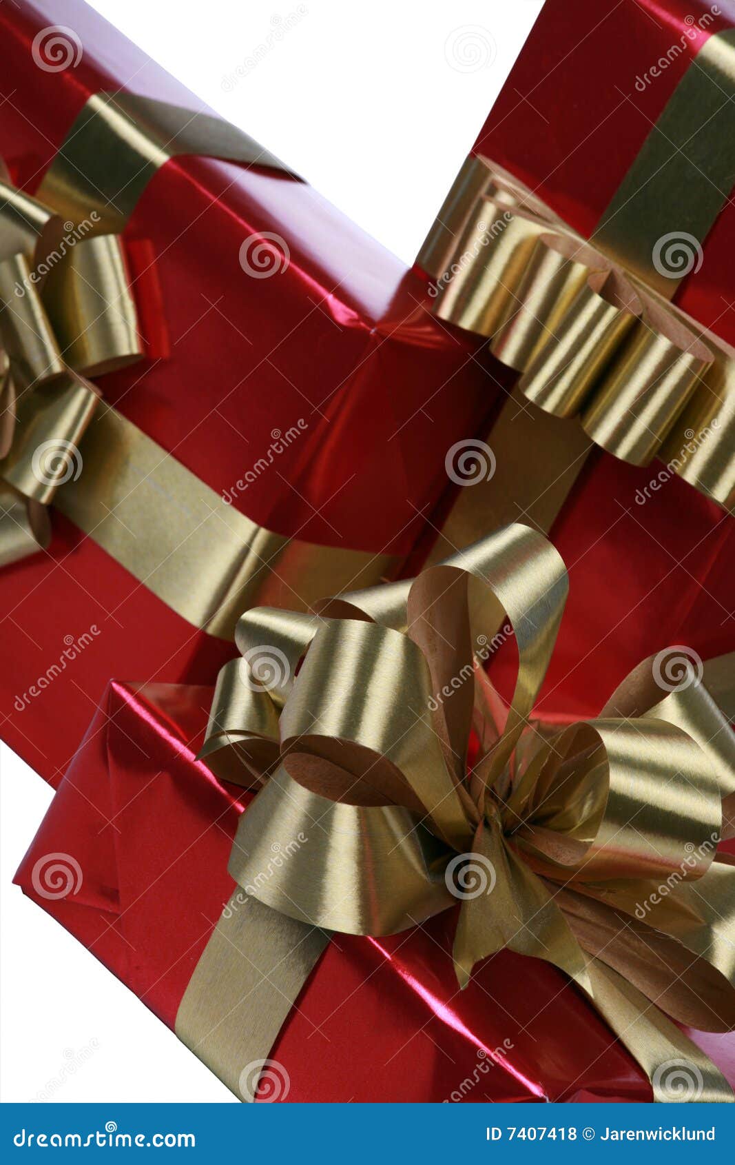 Elegant red presents stock photo. Image of satin, beautiful - 7407418