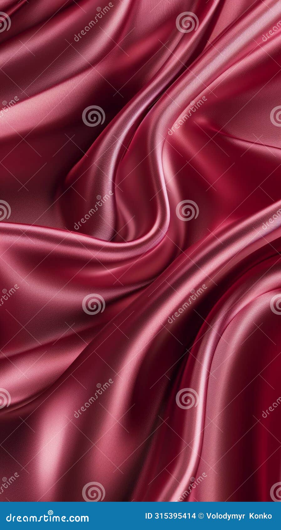 Elegant Red Satin Fabric with Smooth Waves Stock Photo - Image of ...