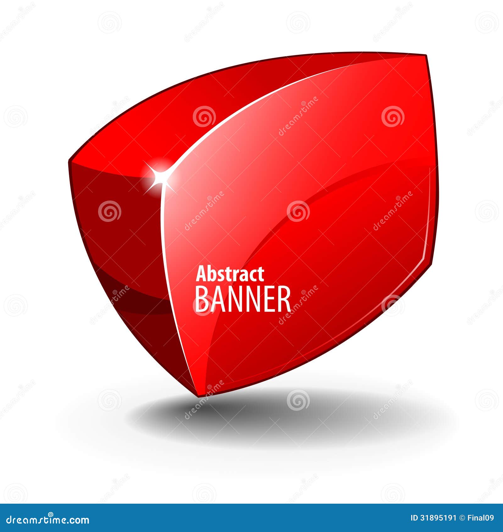 Elegant Red Shiny Glass Banner Stock Vector - Illustration of blue ...