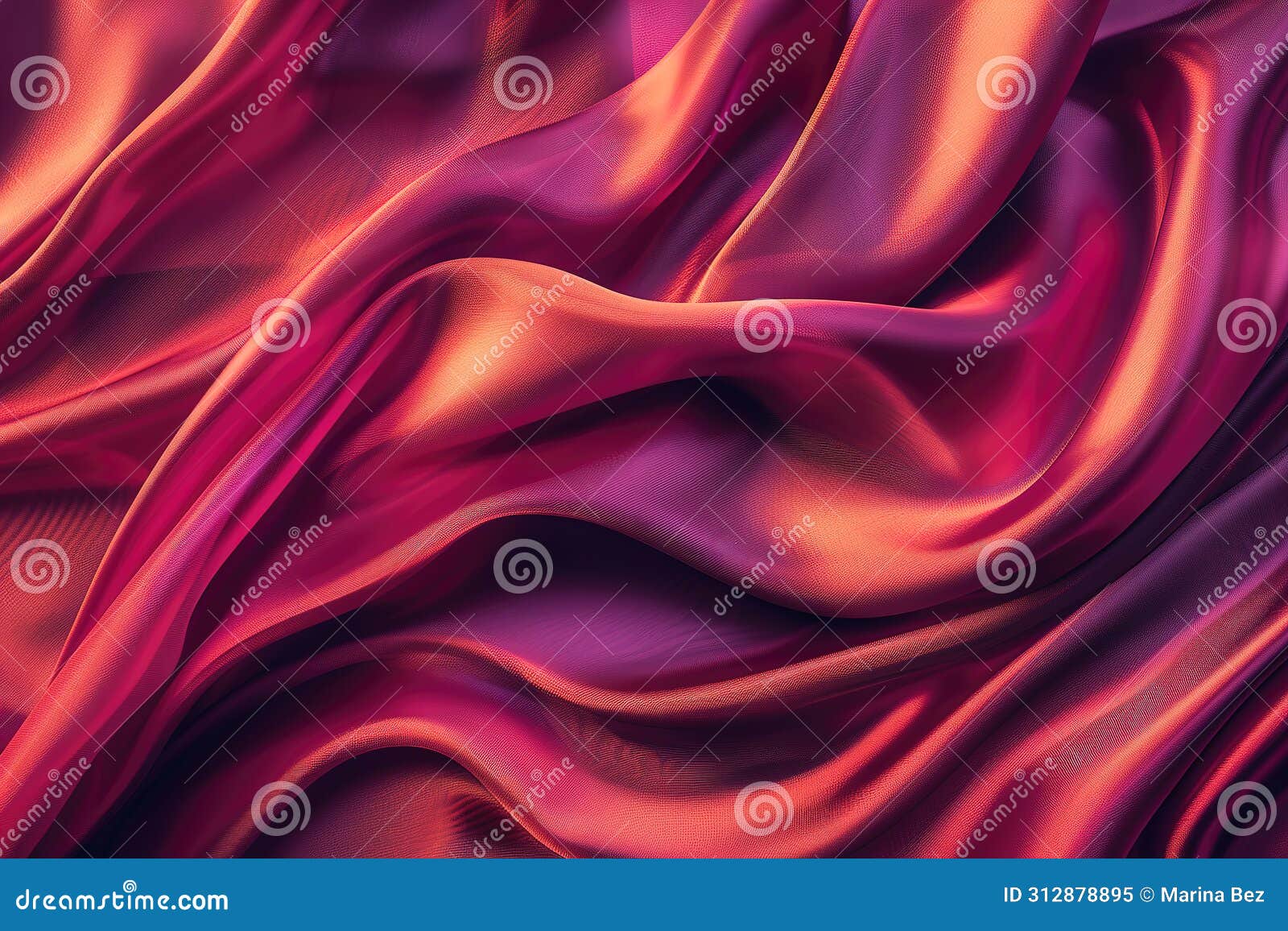 Elegant Red Silk Fabric with Waves for Luxury Background or Texture ...