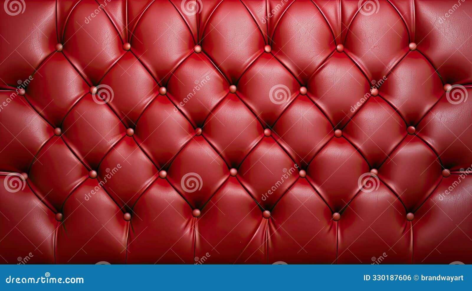 Elegant Red Tufted Leather Upholstery with Button Details Stock ...