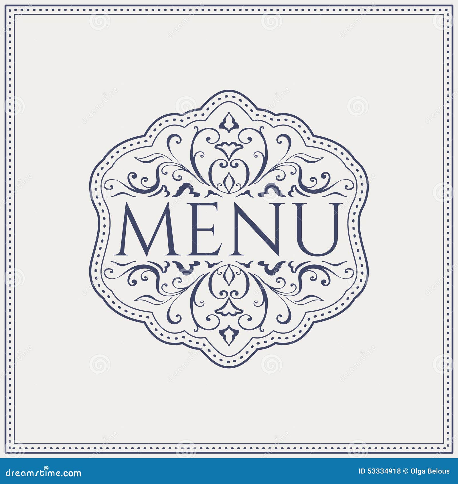Elegant Restaurant Menu Design. Vector Stock Vector - Illustration of ...