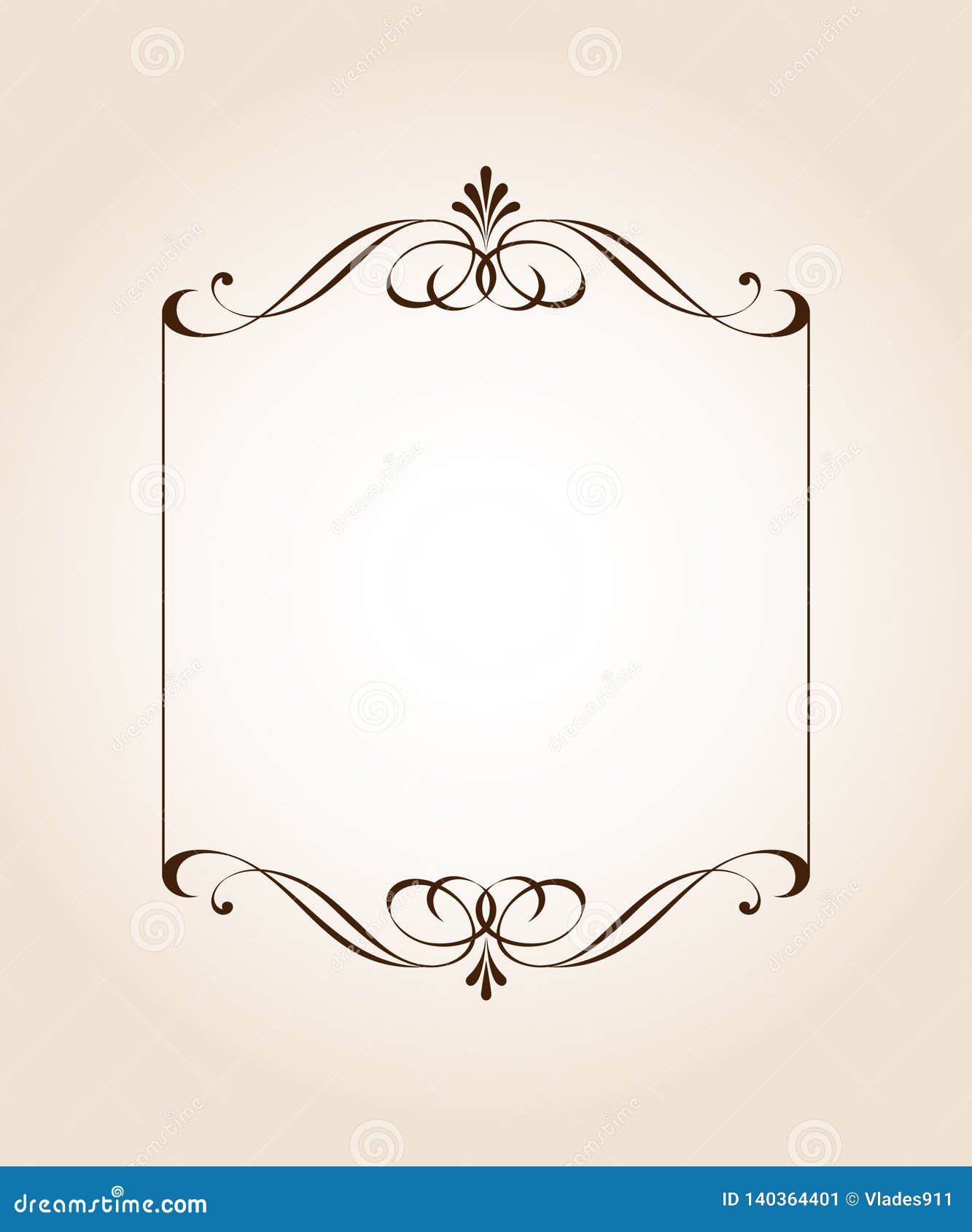 Elegant Retro Frame .Vector Illustration Stock Vector - Illustration of ...