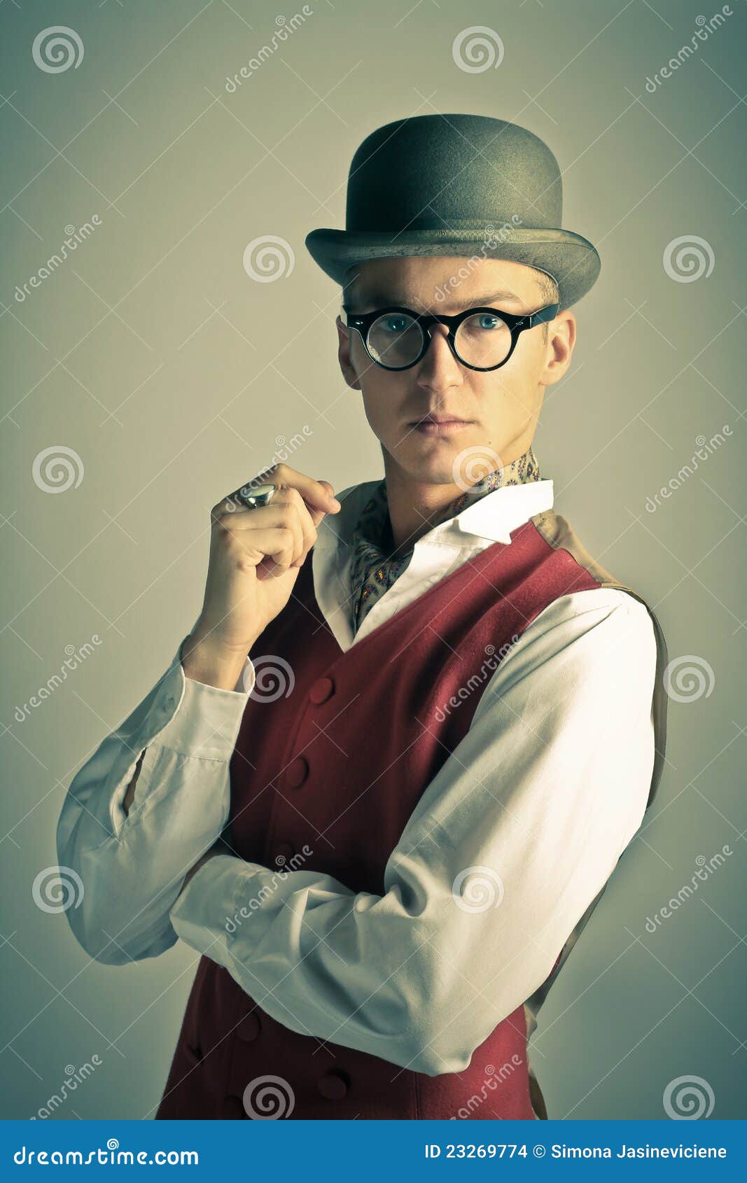 Elegant retro man. Rich stock photo. Image of rich, young - 23269774
