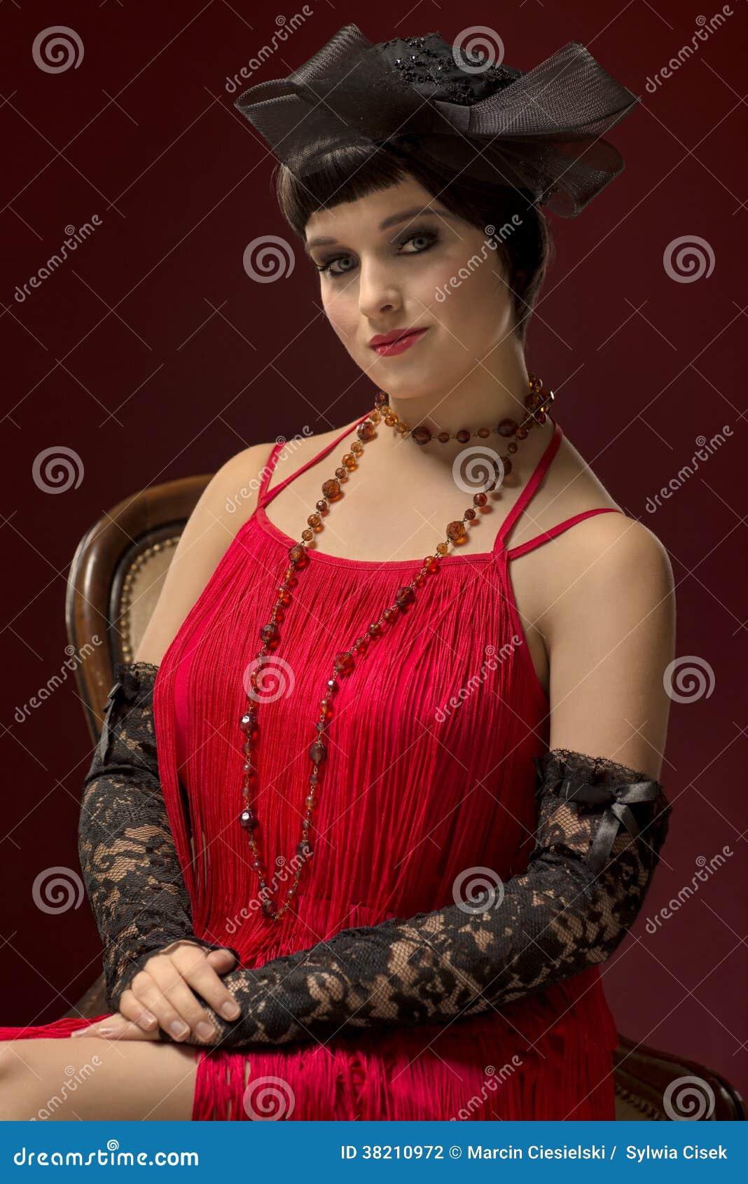 Elegant retro woman stock photo. Image of lace, nostalgia - 38210972