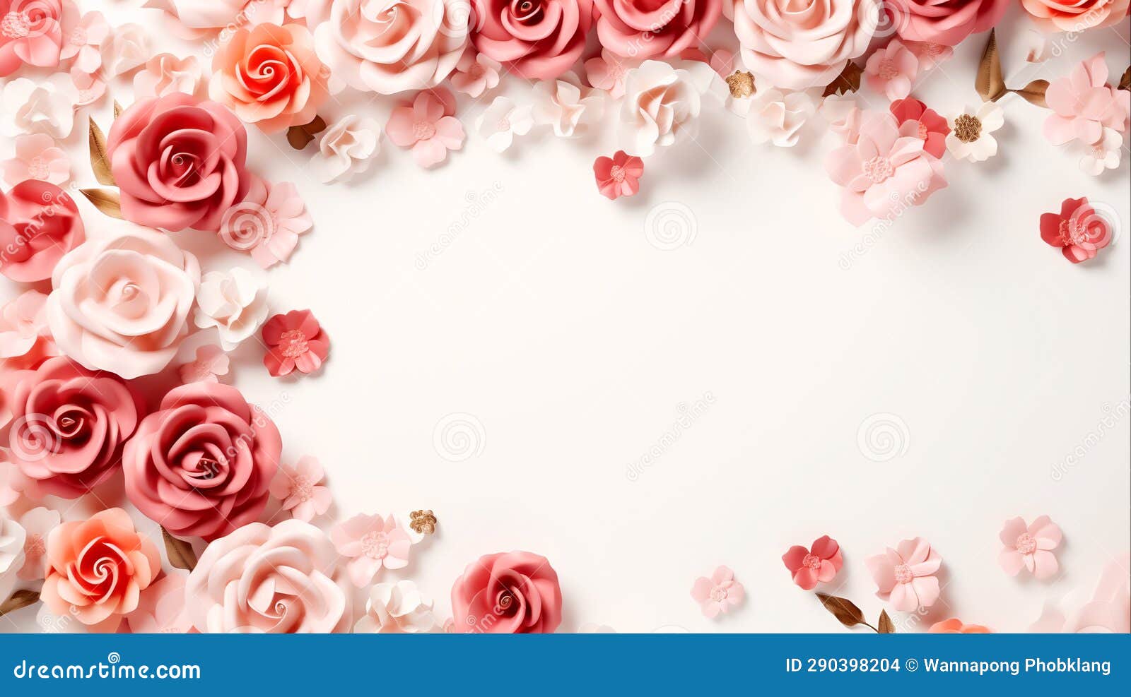 Elegant Rose Square Frame Illustration Floral Decorative Design ...