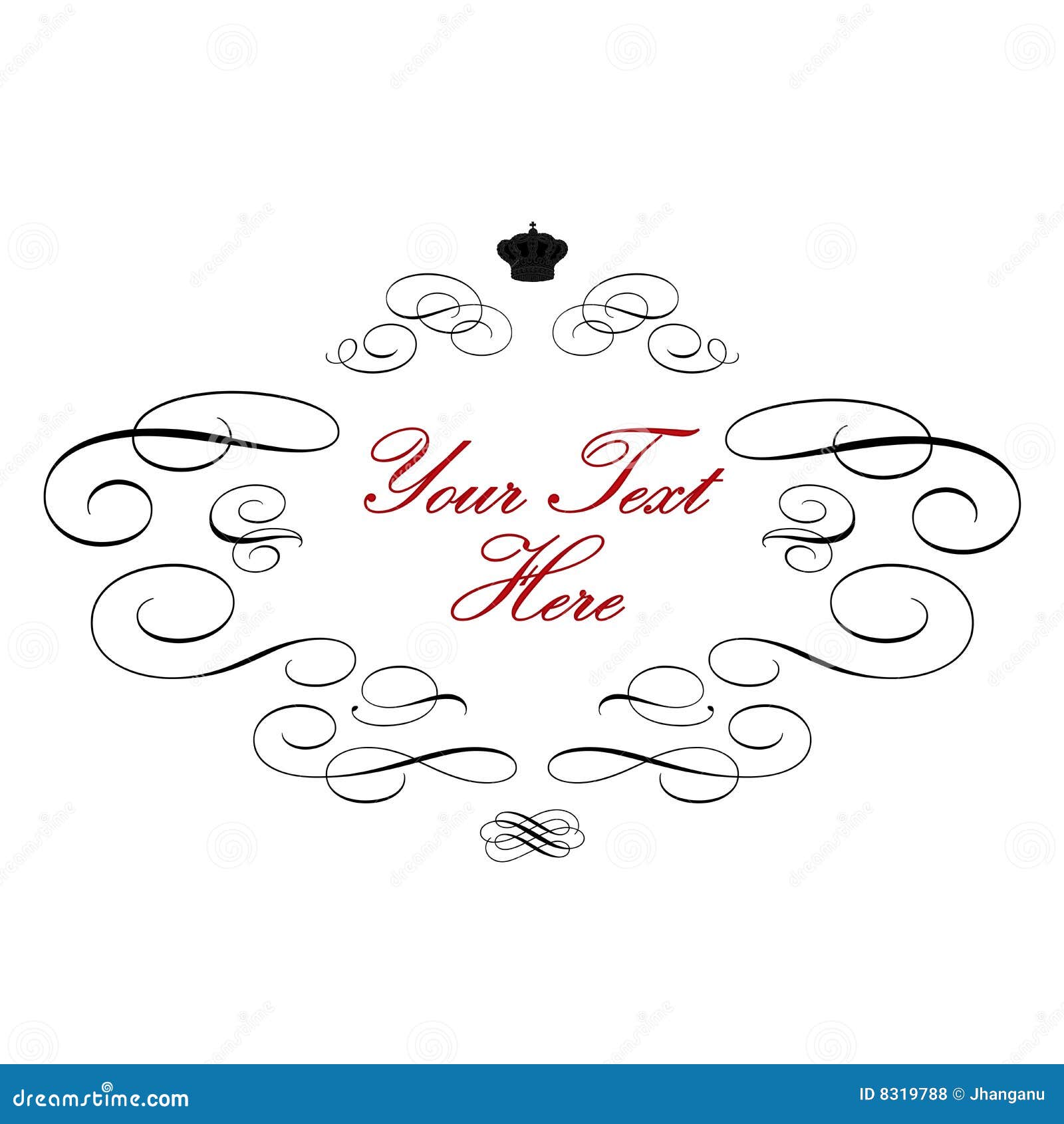 Elegant Royal Party Invitation Card With Beige Sparkling Ribbons And ...