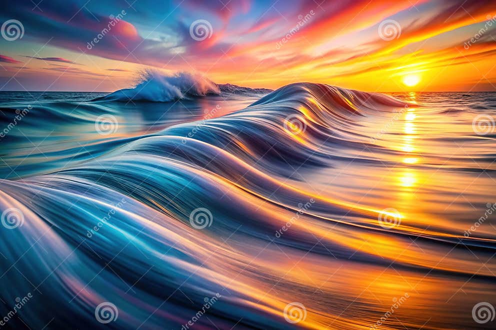 Elegant Seamless Animated Wave Patterns a Dynamic Visual Loop for ...