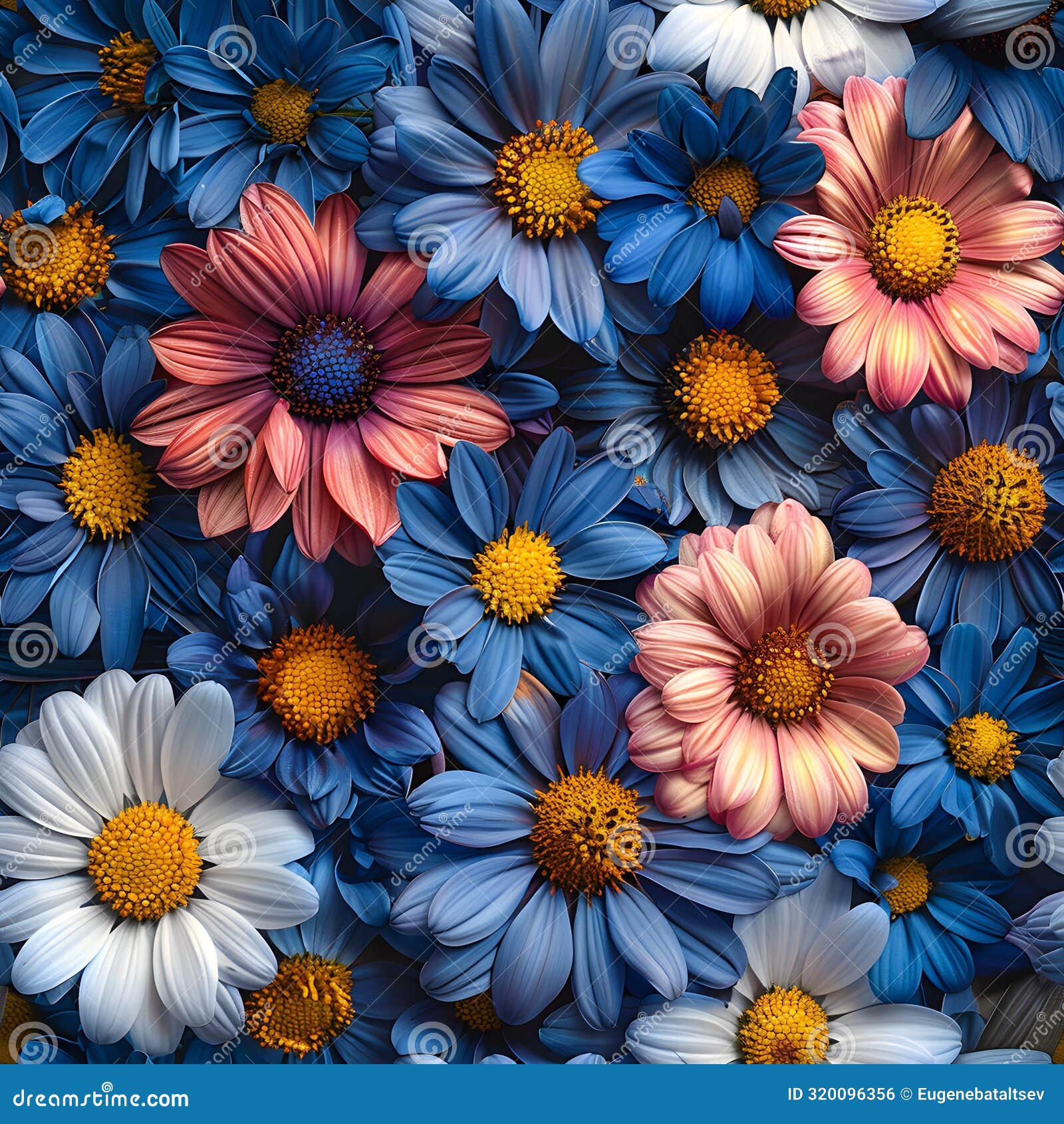 Elegant Seamless Pattern with Flowing Lines Subtle Shading, Blue Pink ...