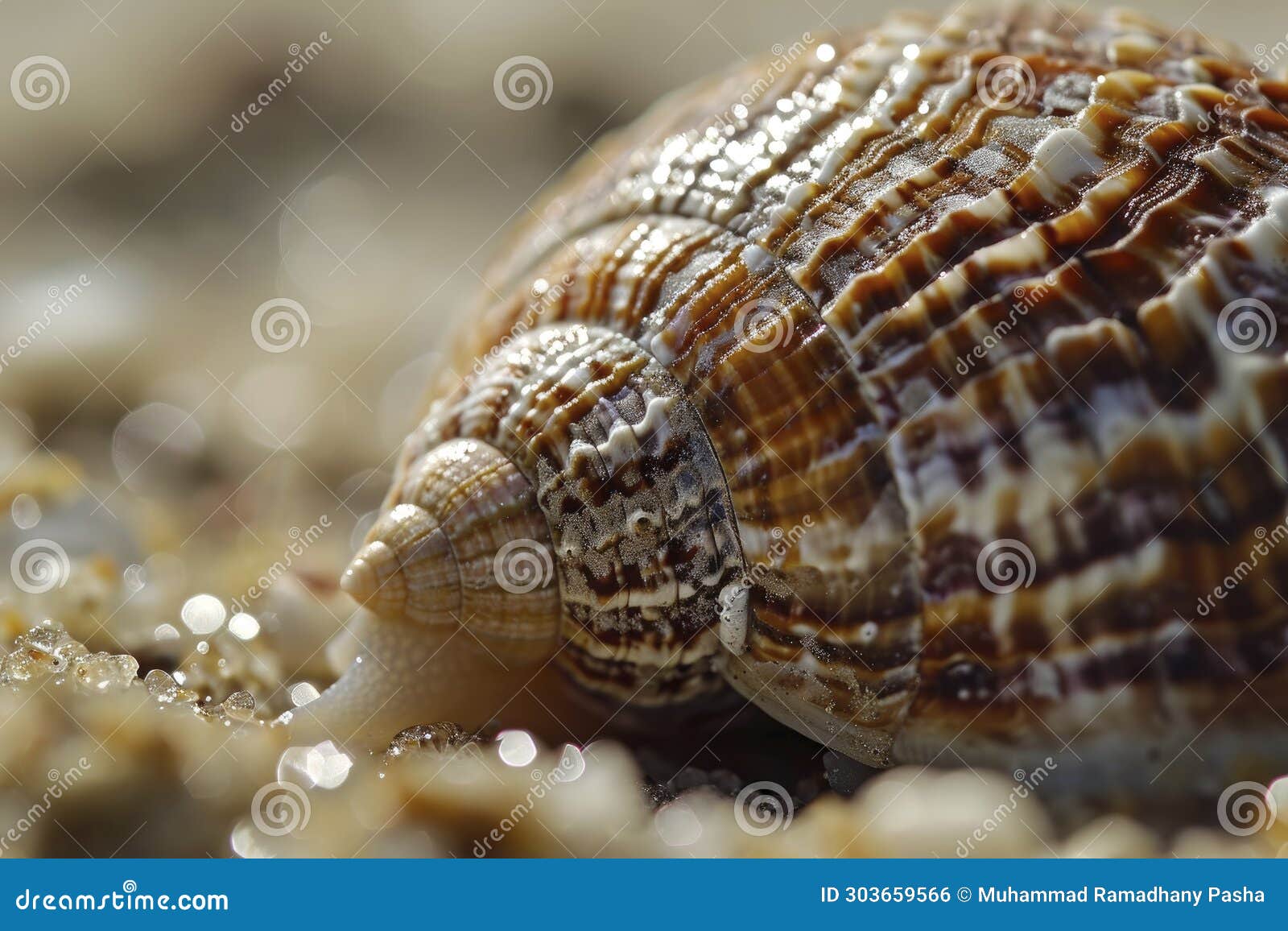 Elegant Seashell Was Photographed on a Sea Beach, Close-up Stock ...