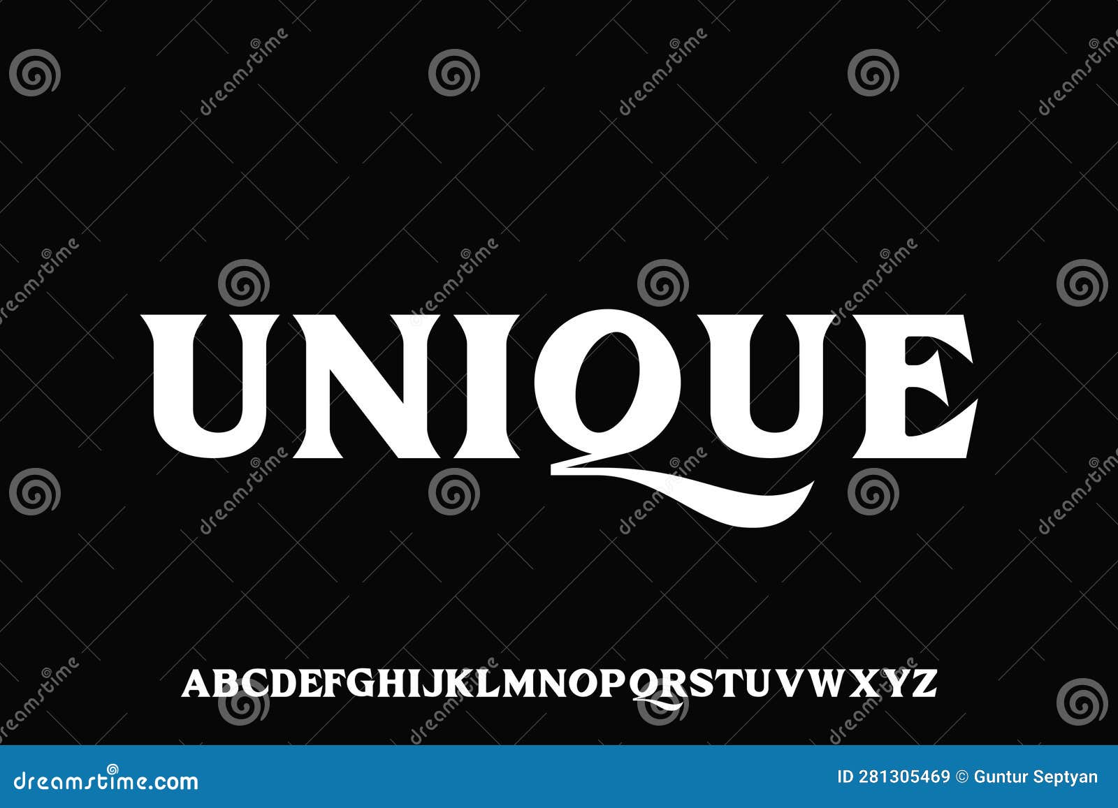 Elegant Sharp Edge Serif Font Vector Design Stock Vector - Illustration ...