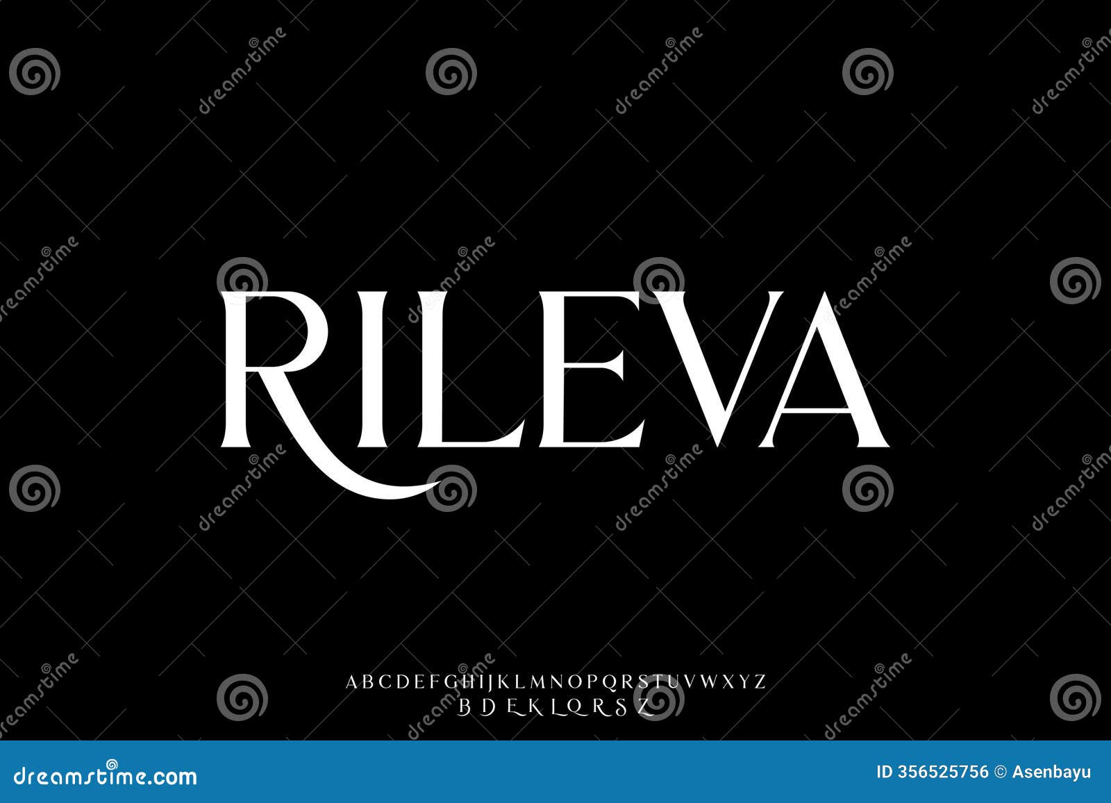 Elegant Sharp Serif Alphabet Display Font Vector. Silver Fang Typeface ...