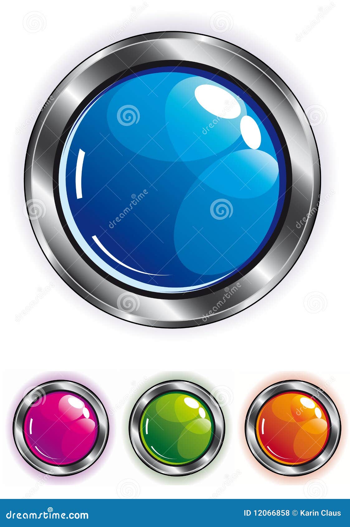 Elegant shiny web button stock vector. Illustration of blue - 12066858