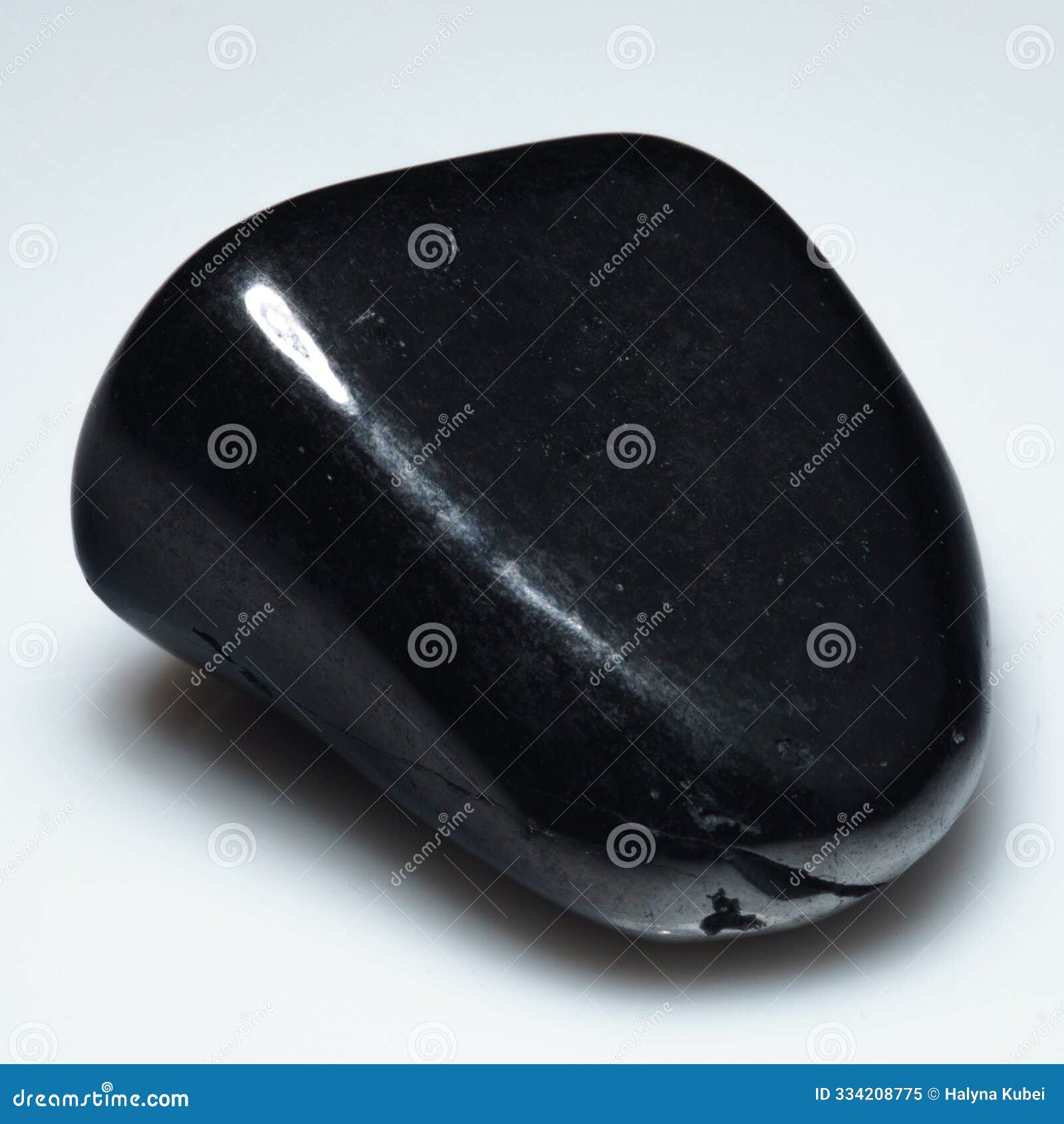Elegant Shungite Gemstone on Pristine White Background Stock Image ...