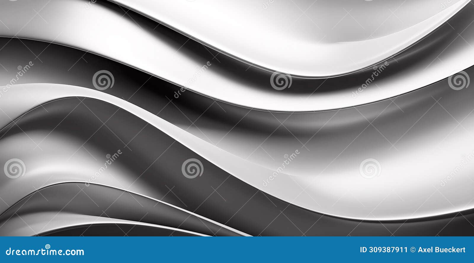 Elegant Silver Metallic Wave Pattern Luxurious Backdrop Stock Image ...