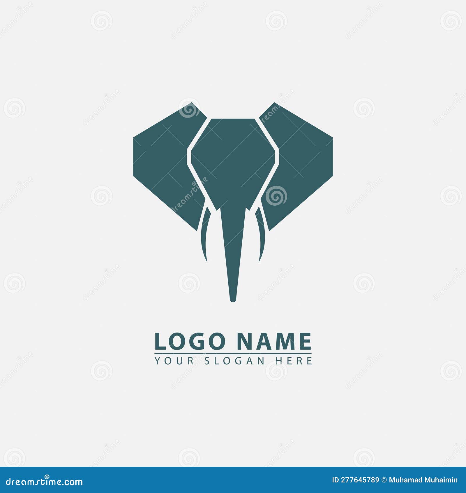 Elegant Simple Elephant Logo Icon Stock Vector - Illustration of ...