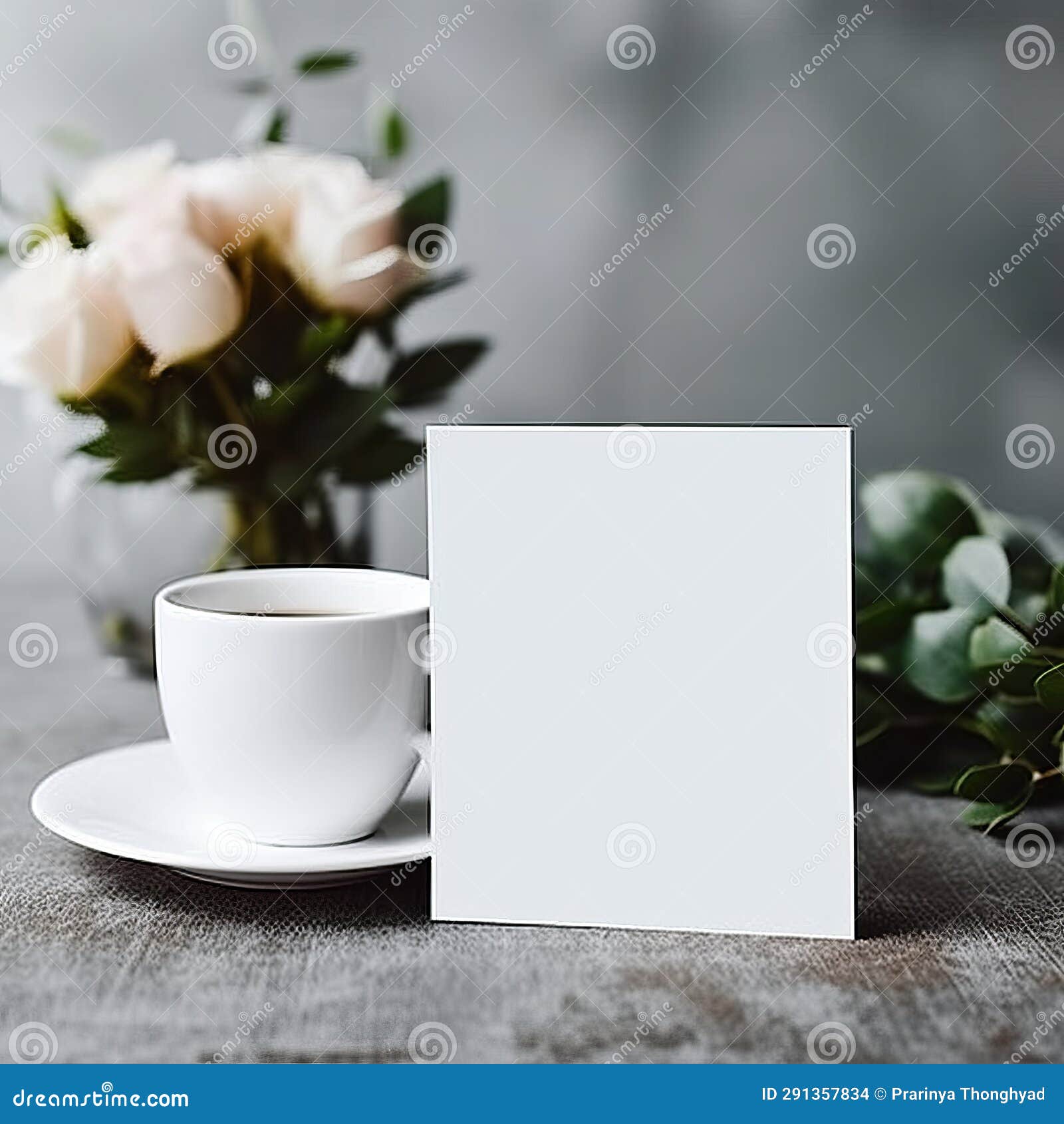 Elegant Simple Greeting Card Mockup White Blank Card Copy Space Images ...