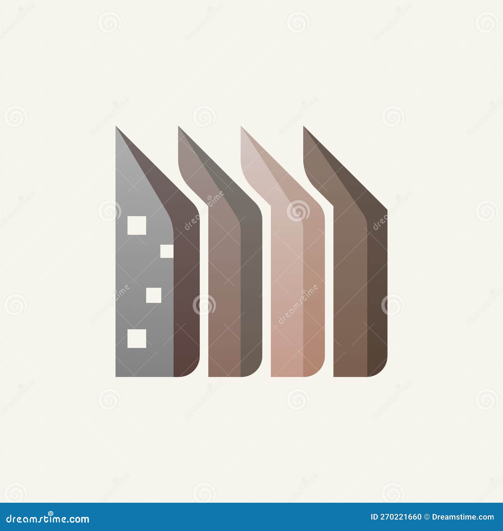 Elegant, Simple and Minimalist Skyscraper Logo Design Stock Vector ...