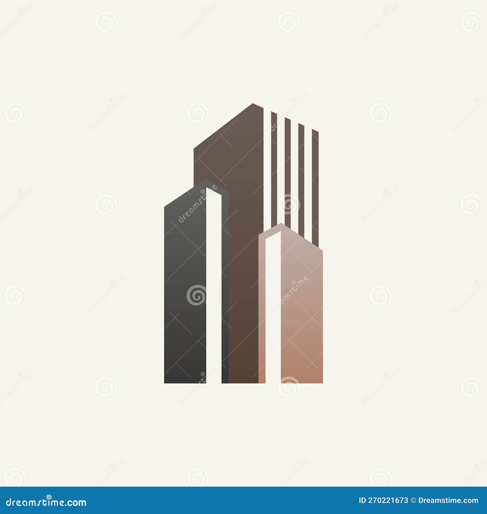 Elegant, Simple and Minimalist Skyscraper Logo Design Stock Vector ...