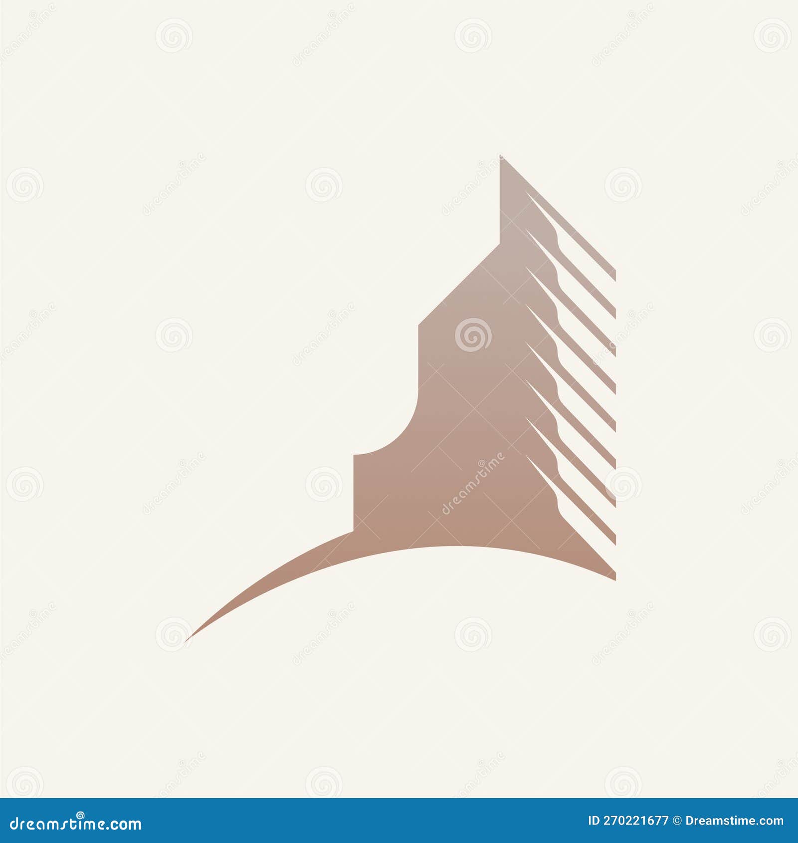 Elegant, Simple and Minimalist Skyscraper Logo Design Stock ...