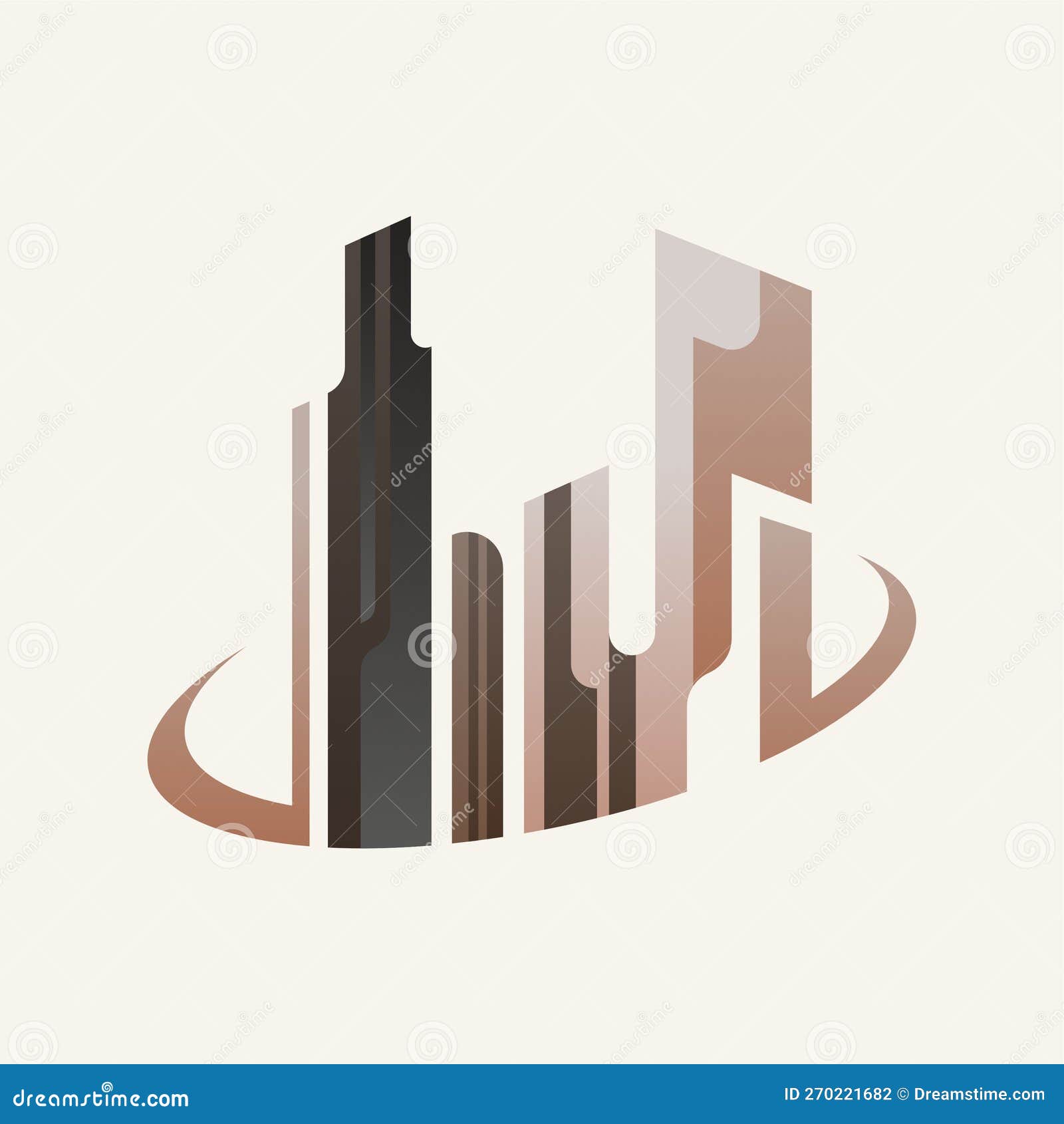 Elegant, Simple and Minimalist Skyscraper Logo Design Stock Vector ...