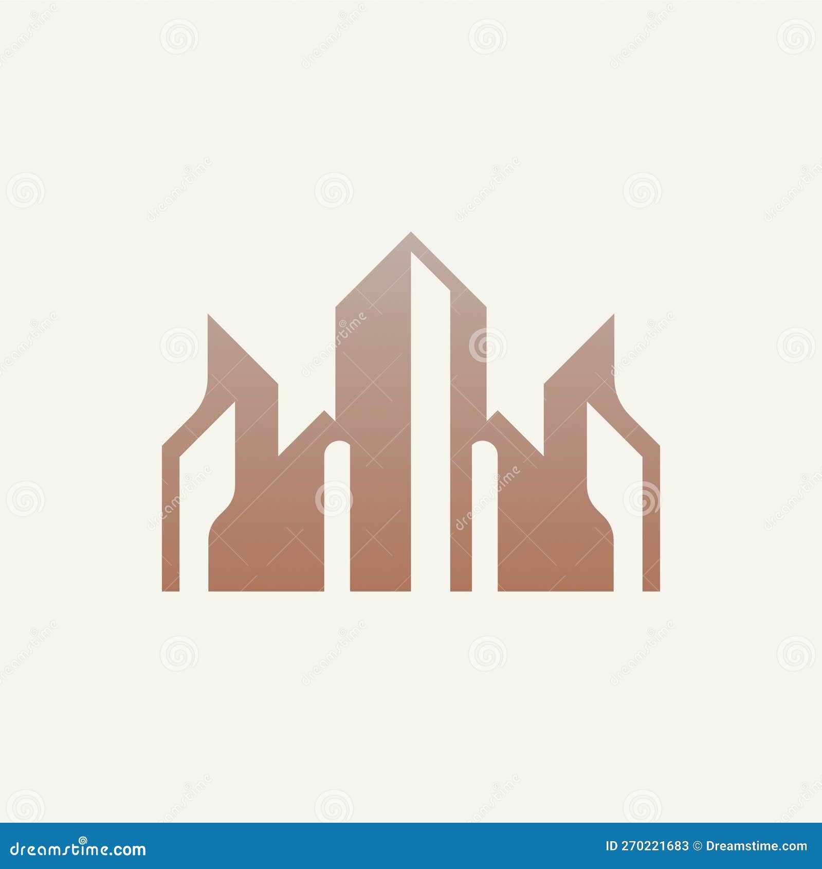 Elegant, Simple and Minimalist Skyscraper Logo Design Stock Vector ...