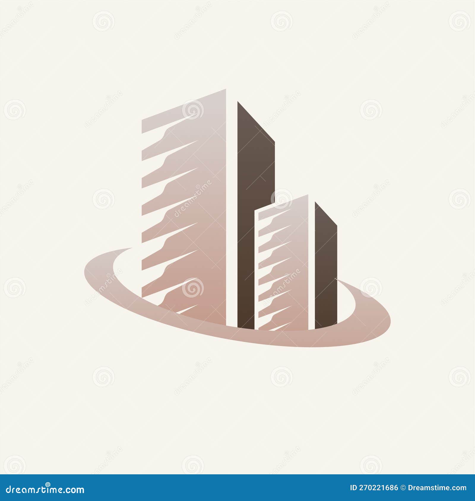 Elegant, Simple and Minimalist Skyscraper Logo Design Stock Vector ...